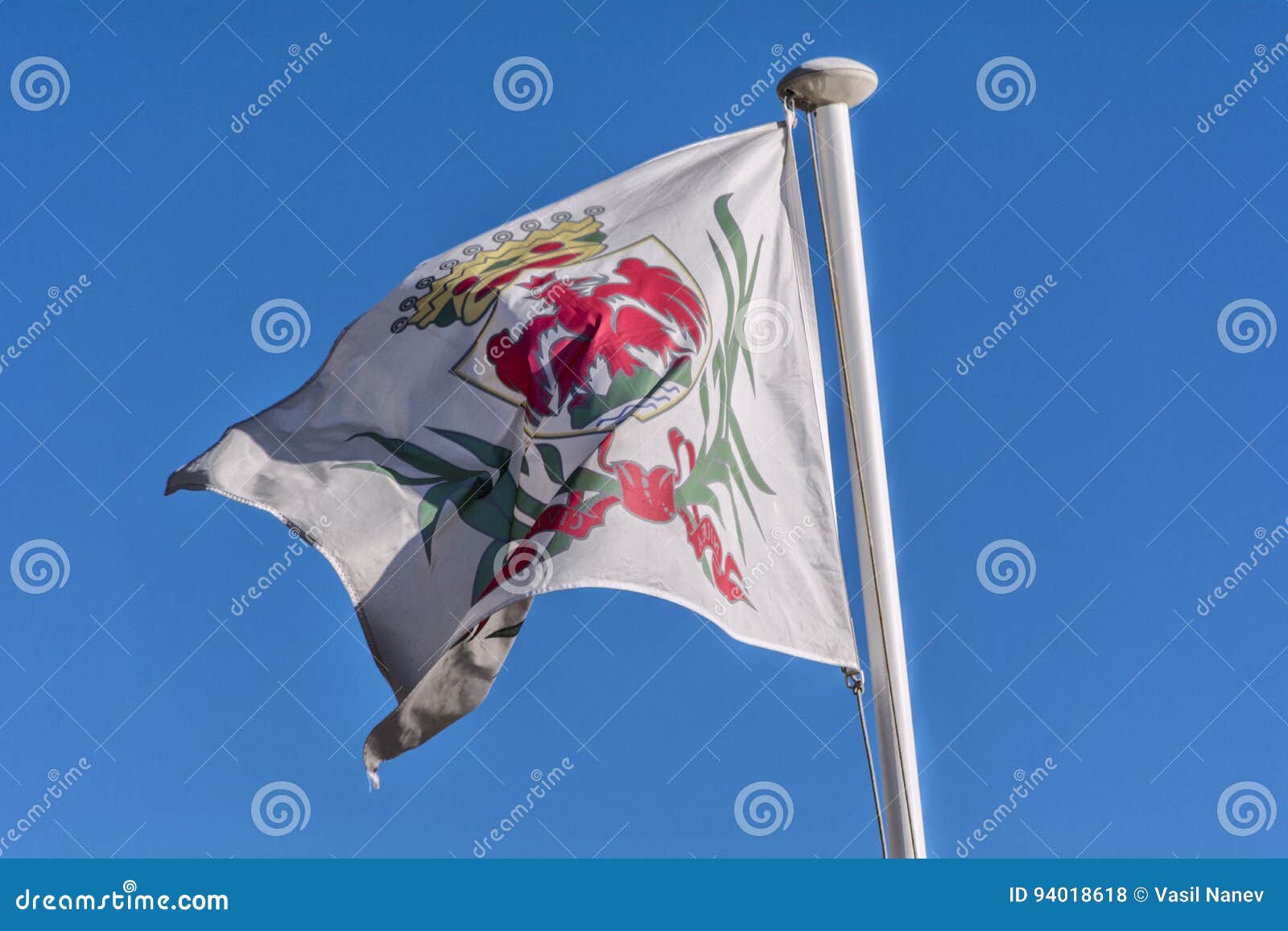 Flag of Nice stock photo. Image of national, road, clouds - 94018618