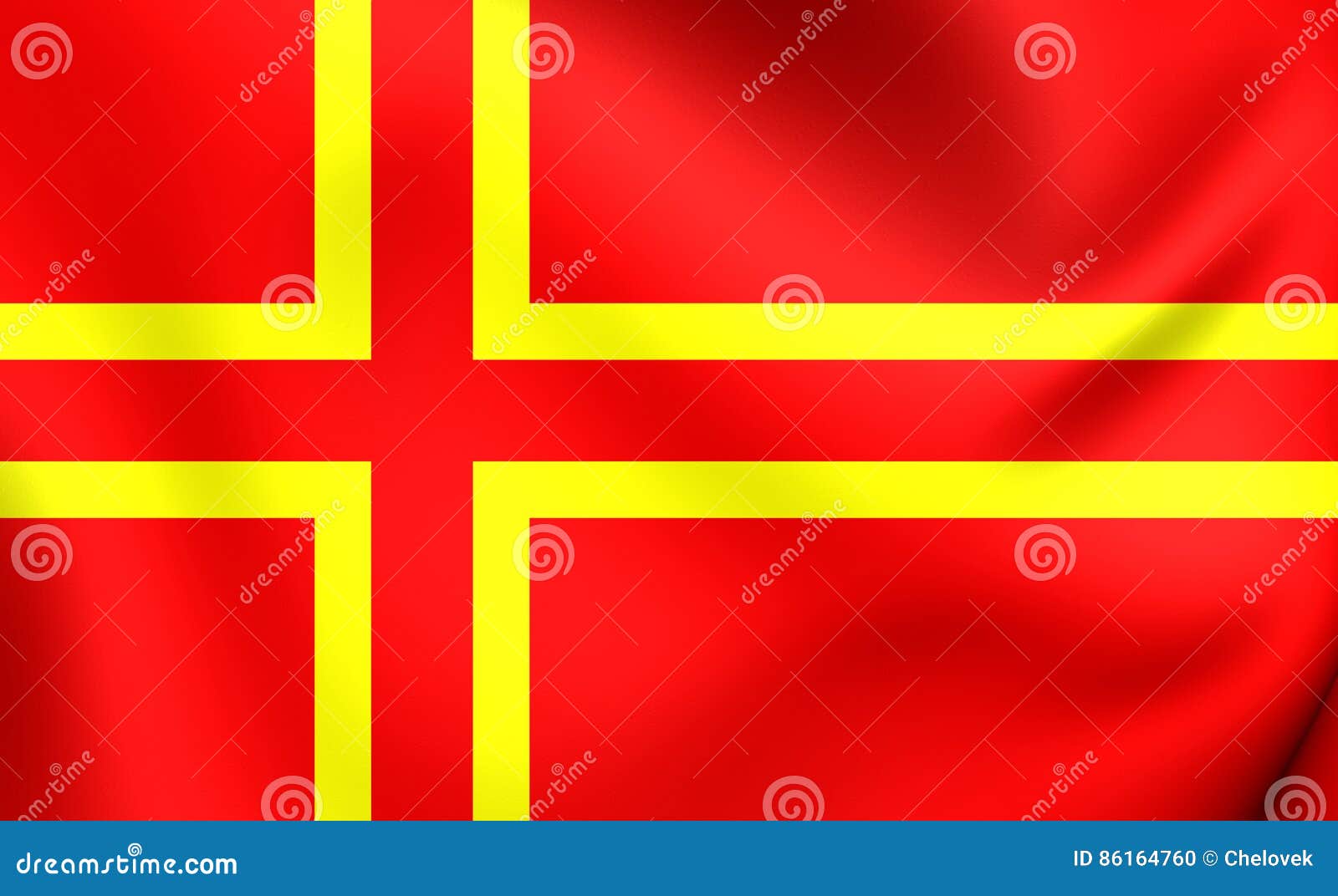 Flag of Normandy, France. stock illustration. Illustration of full ...