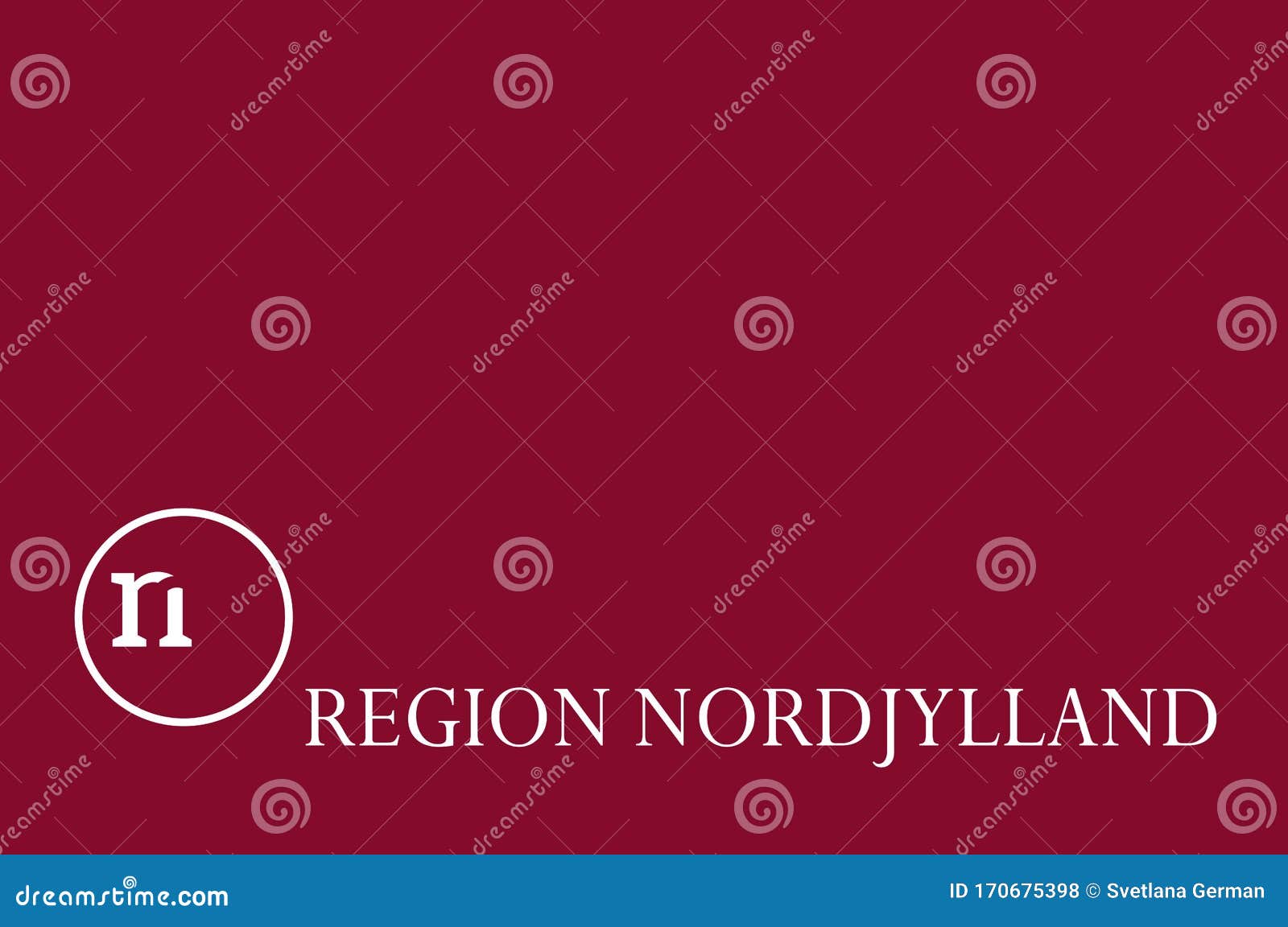 Flag of North Jutland Region of Denmark Stock Vector - Illustration of ...