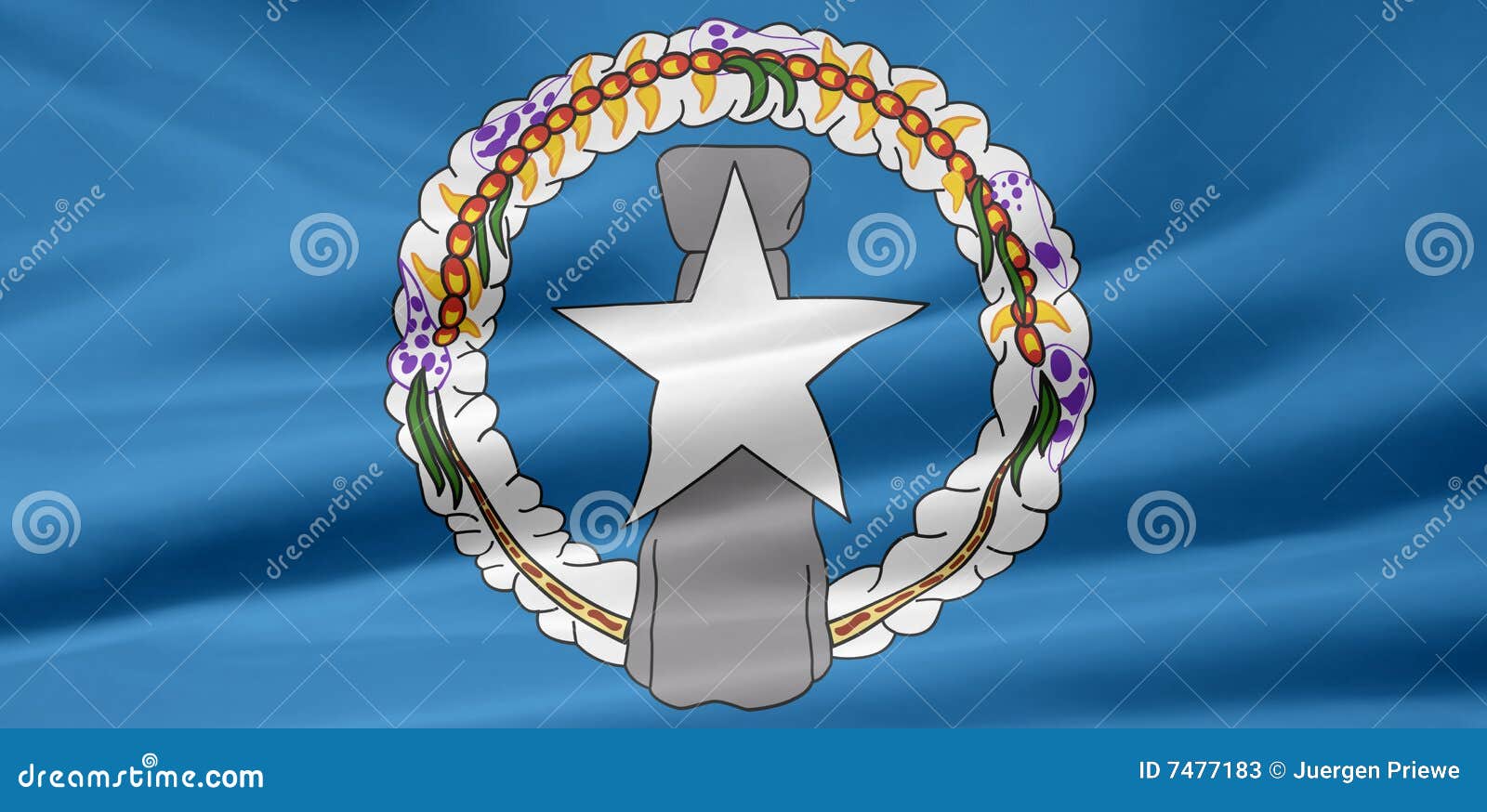 Flag of the Northern Mariana Islands Stock Illustration - Illustration ...