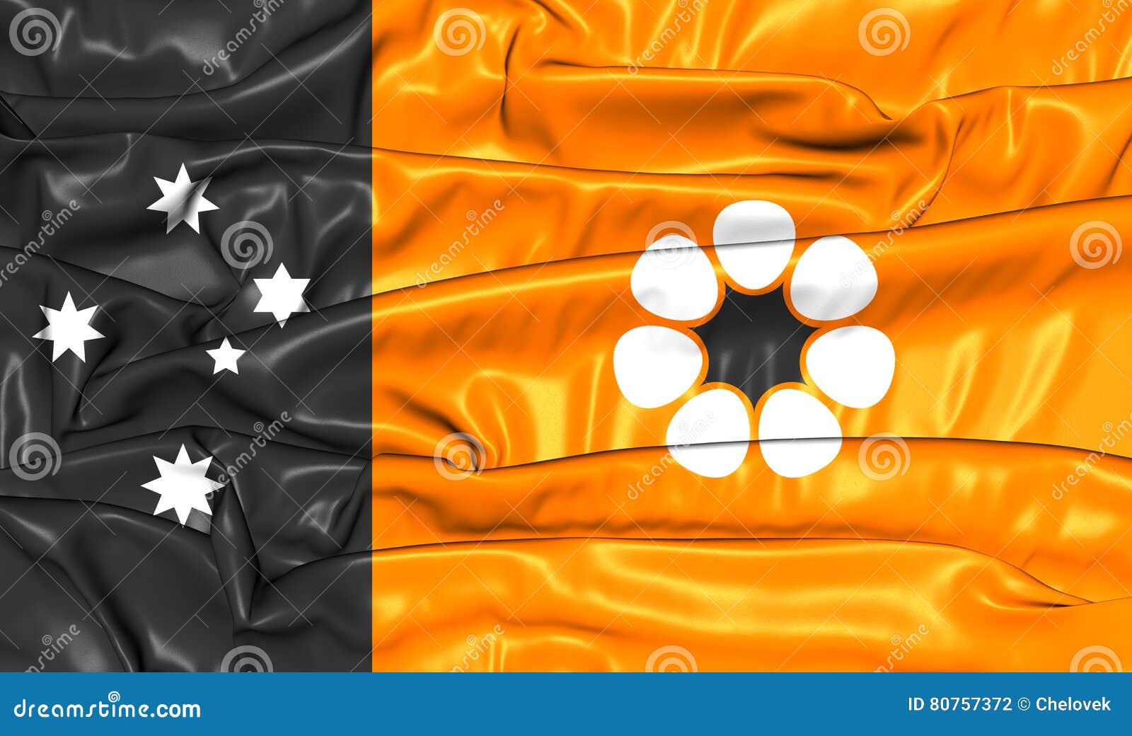 Flag of Northern Territory, Australia. Stock Illustration ...