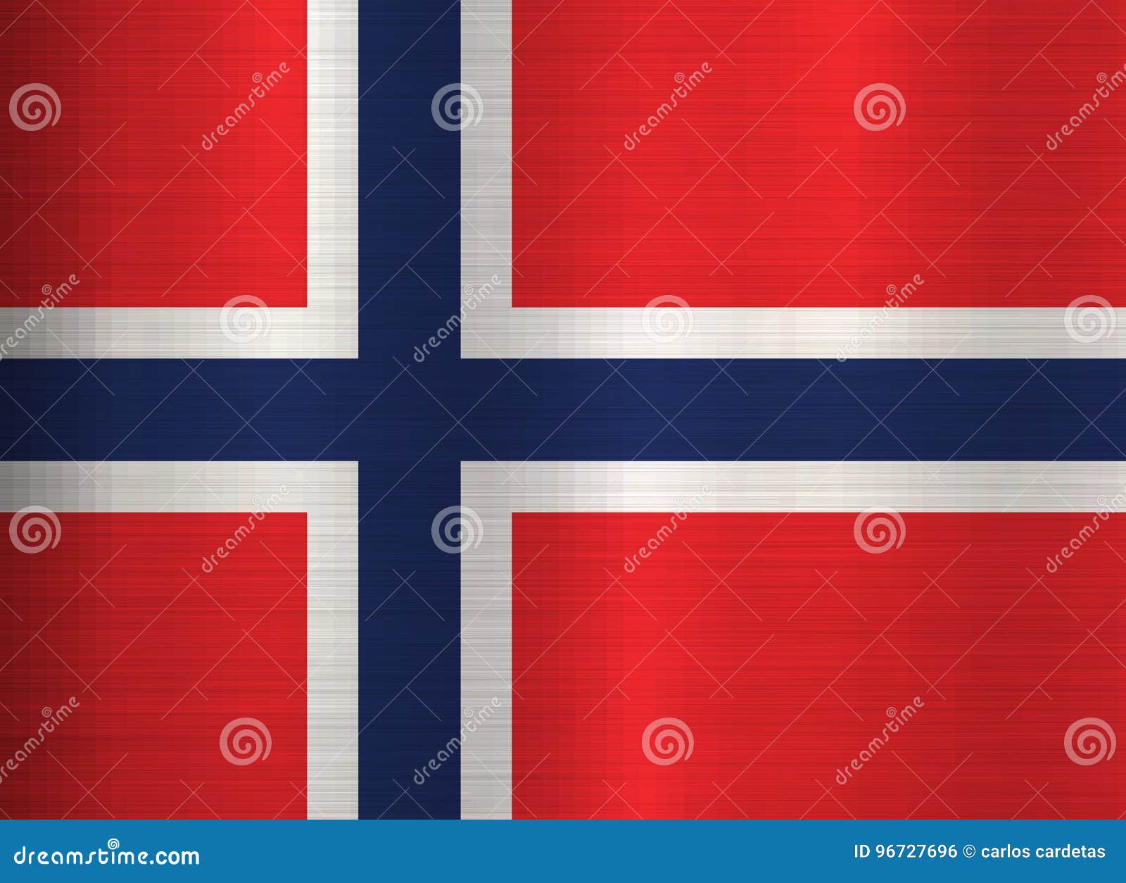 Flag of Norway Metallic Texture Stock Illustration - Illustration of ...
