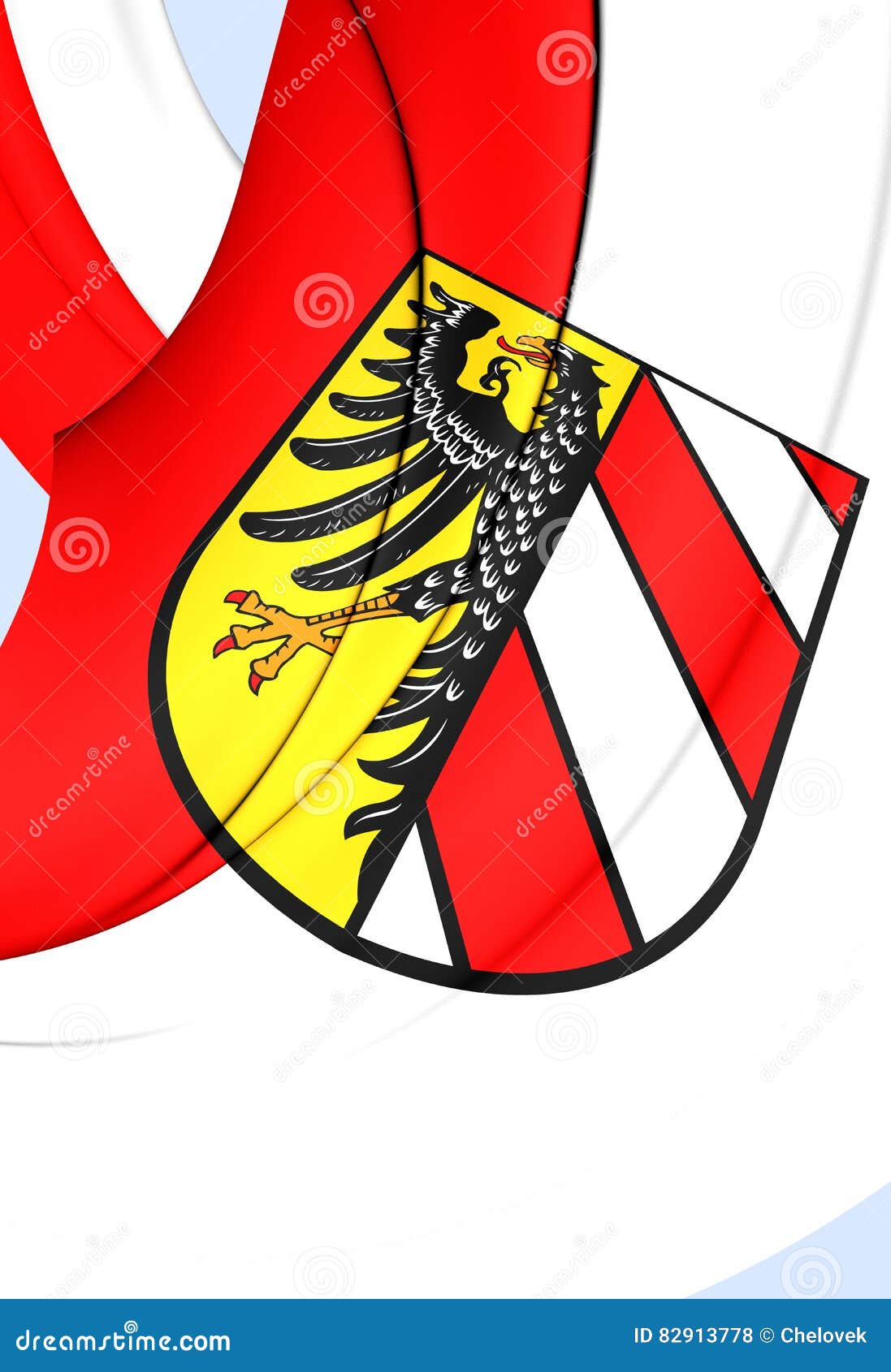 Flag of Nuremberg City, Germany. Stock Illustration - Illustration of ...