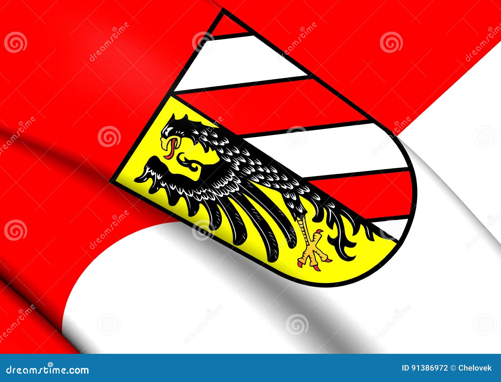 Flag of Nuremberg, Germany. Stock Illustration - Illustration of ...