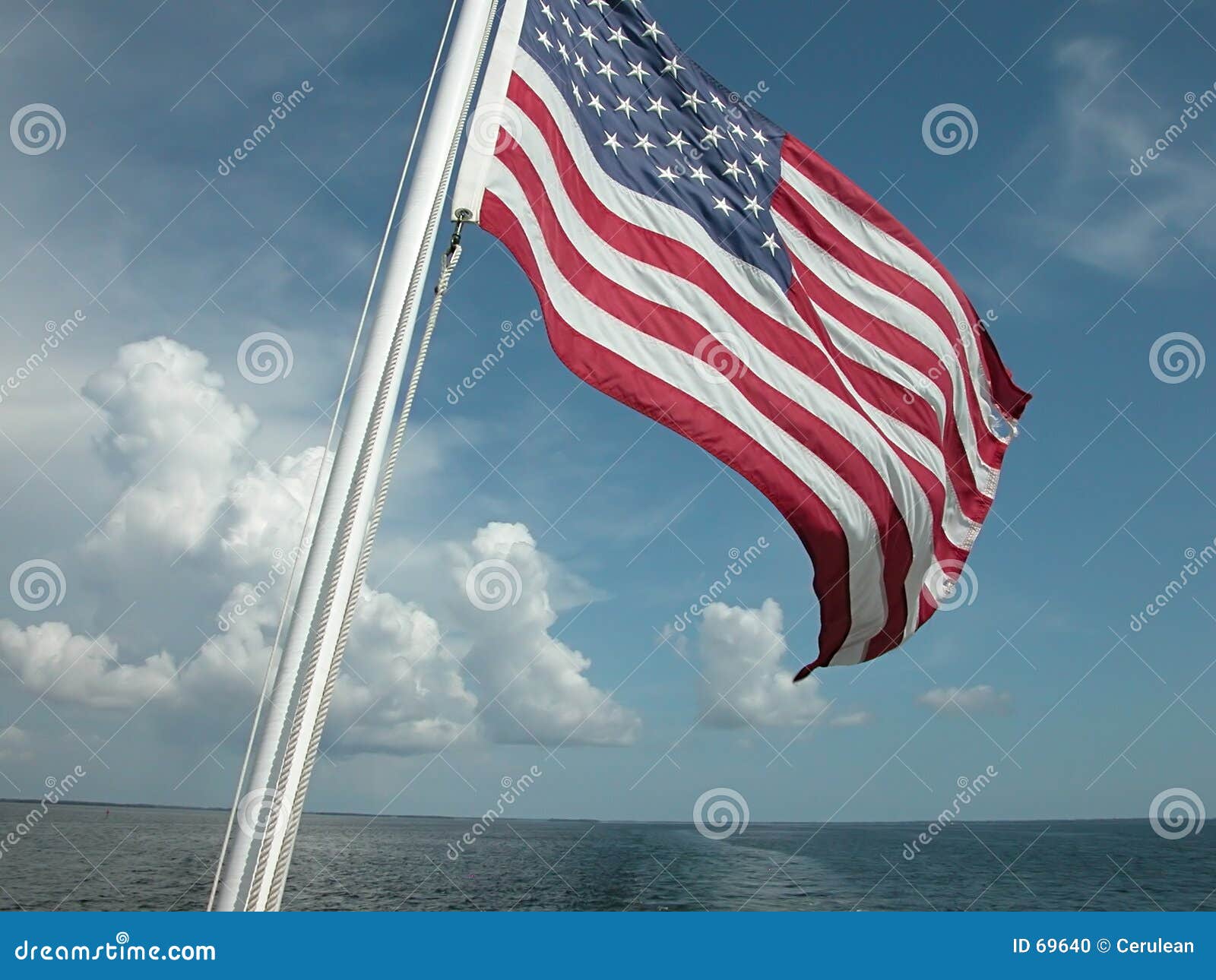 Flag and Ocean stock photo. Image of ocean, tropics, beaches - 69640