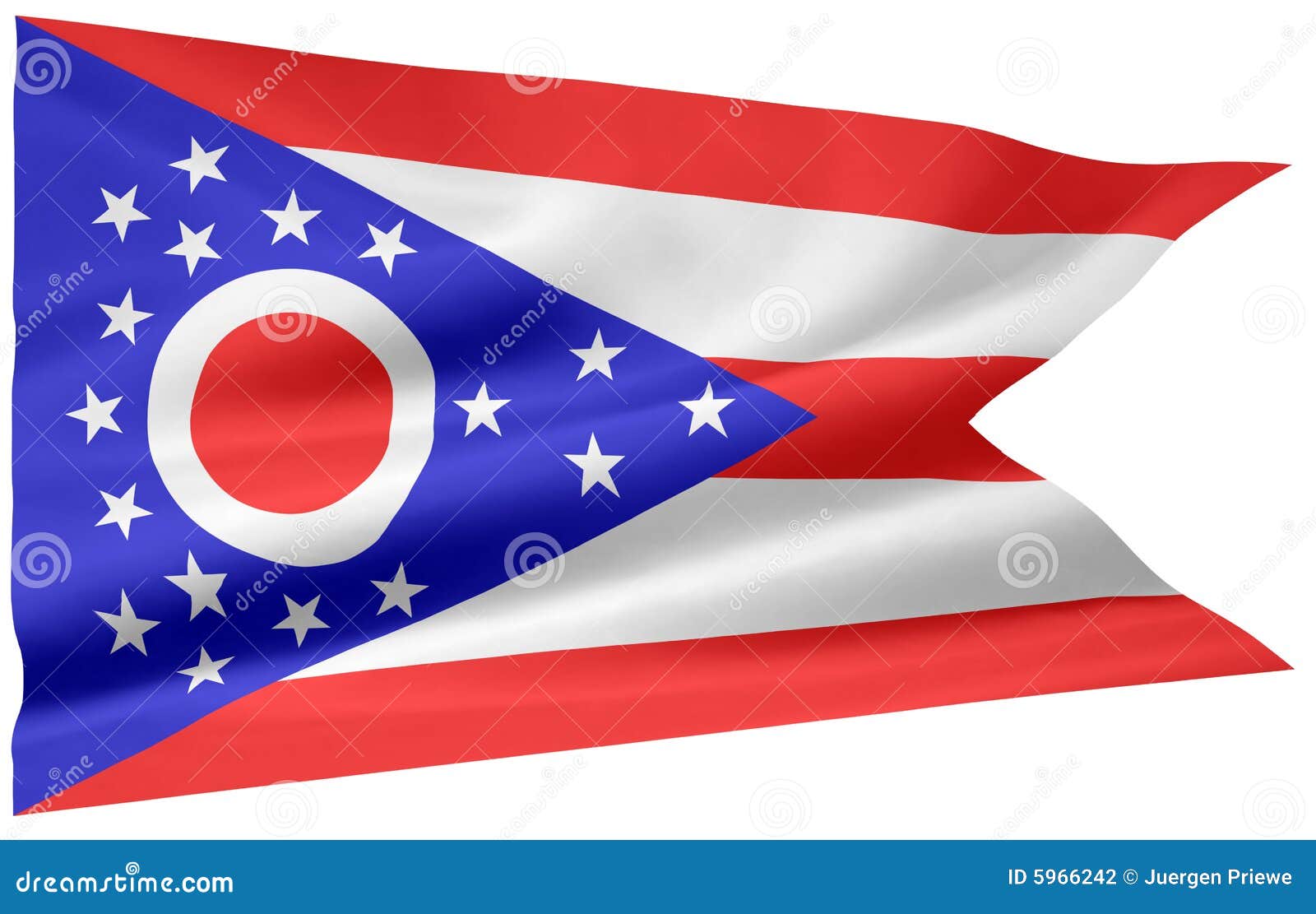 Flag Of Ohio Stock Photography - Image: 5966242