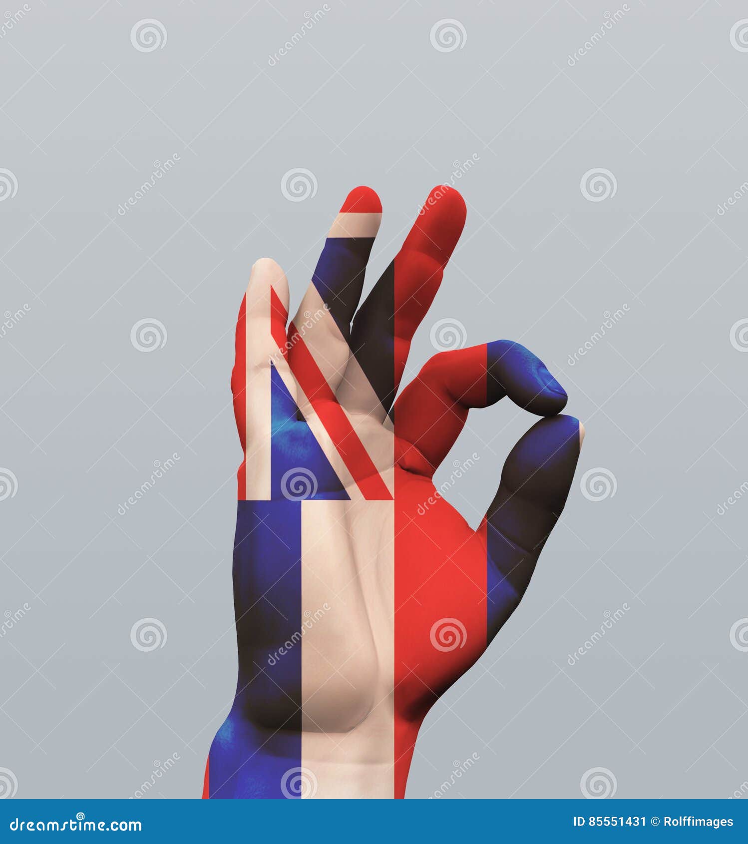 Flag OK stock illustration. Illustration of kingdom, hand - 85551431