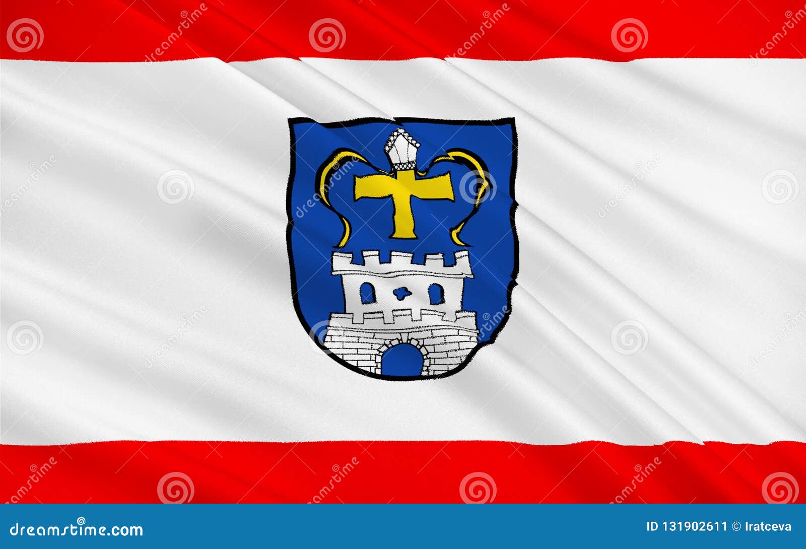 Flag of Ostholstein in Schleswig-Holstein, Germany Stock Image - Image ...