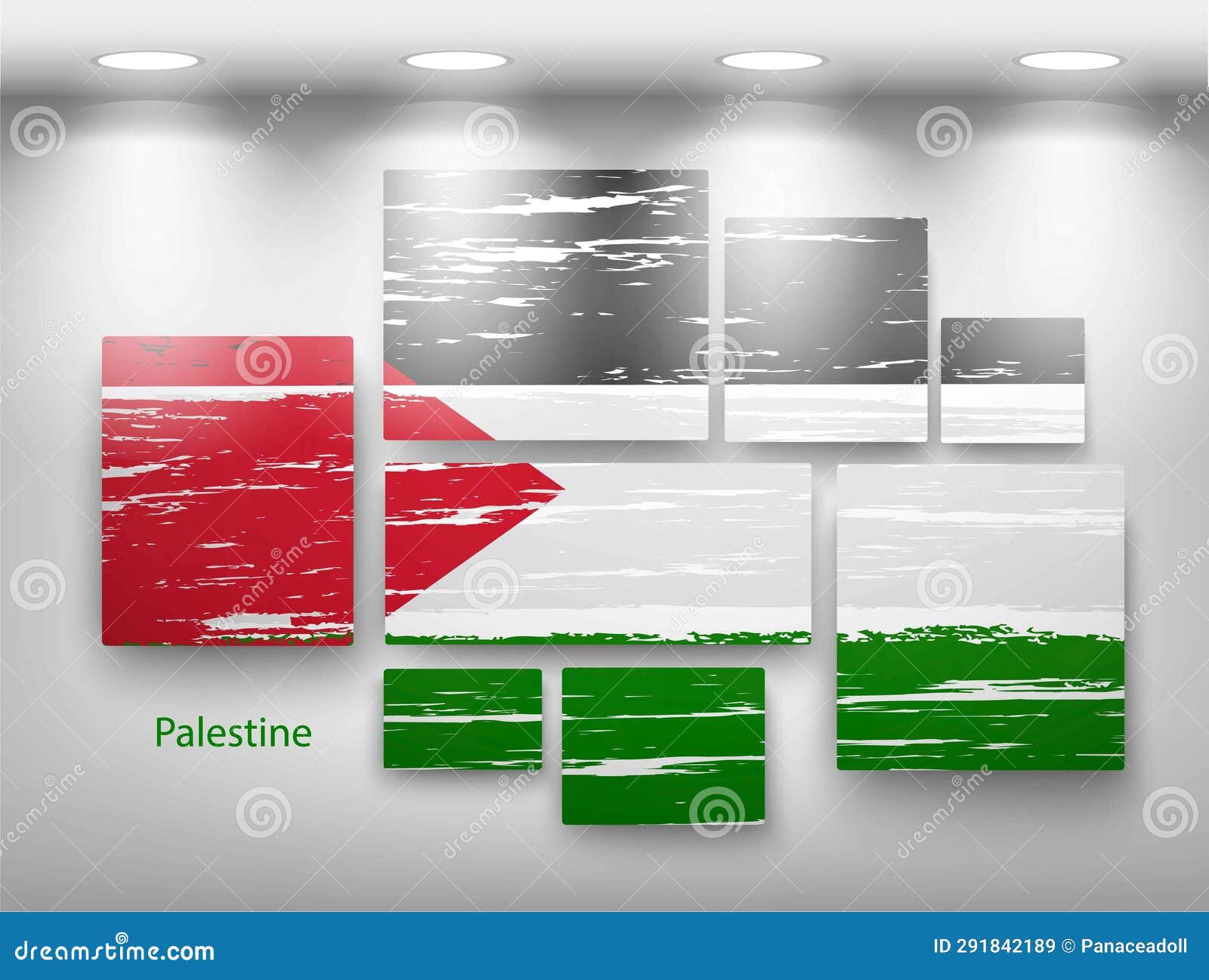 Flag paint in gallery stock illustration. Illustration of official ...