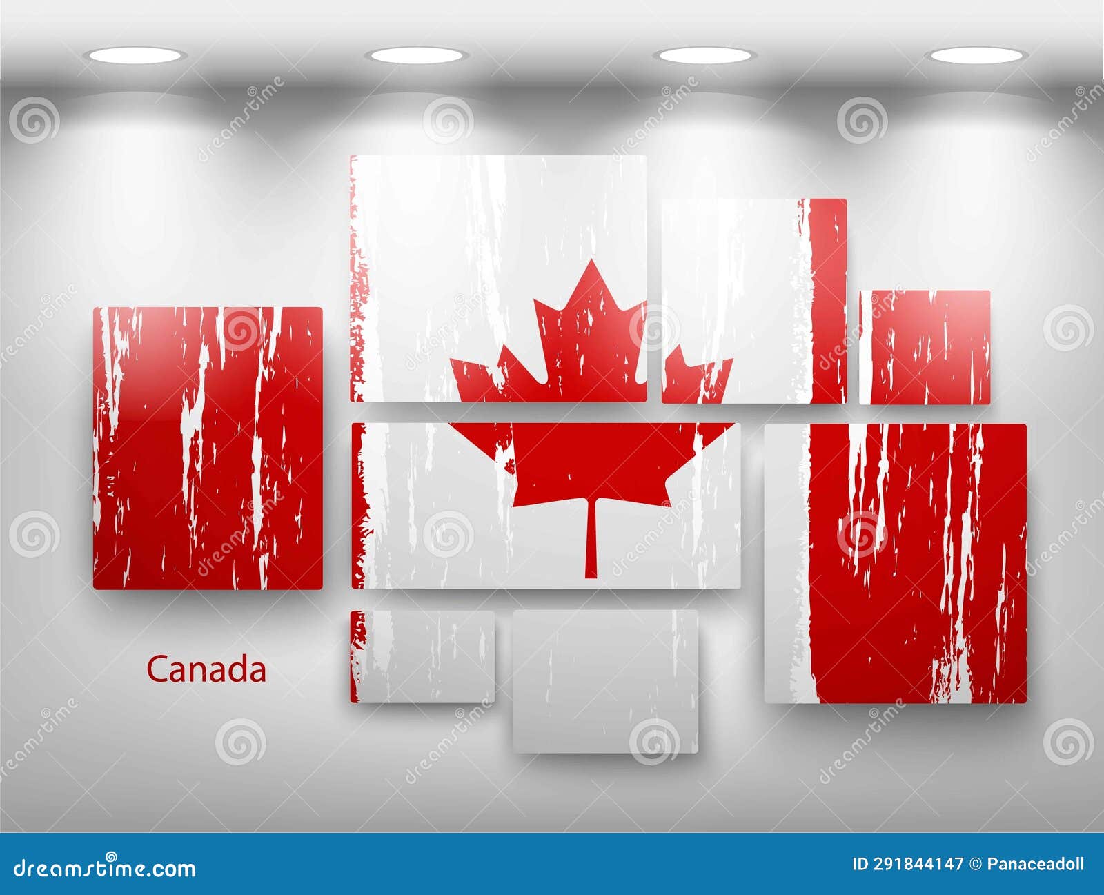 Flag paint in gallery stock illustration. Illustration of painting ...