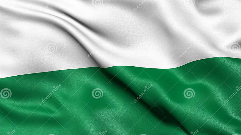 Flag of Pando Waving in the Wind. 3D Illustration Stock Illustration ...