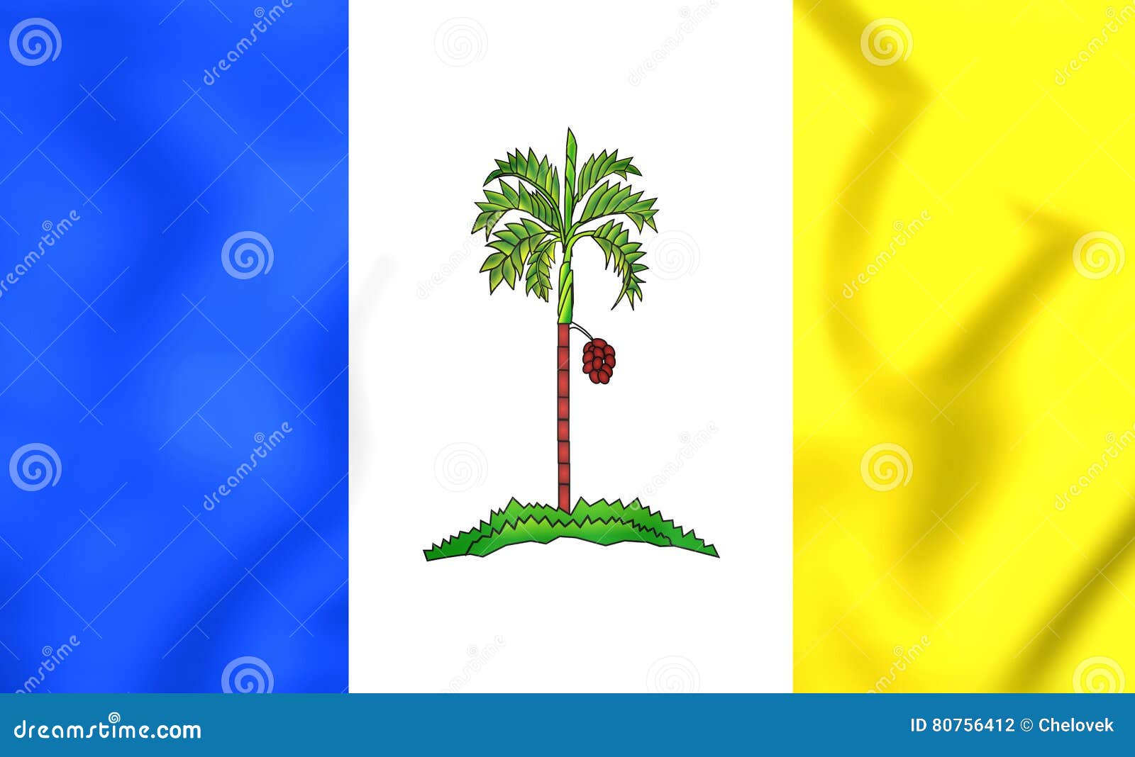 Flag of Penang State, Malaysia. Stock Illustration - Illustration of ...