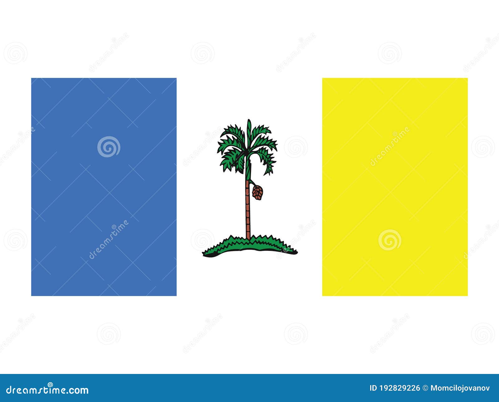 Flag of Penang State stock vector. Illustration of flag - 192829226