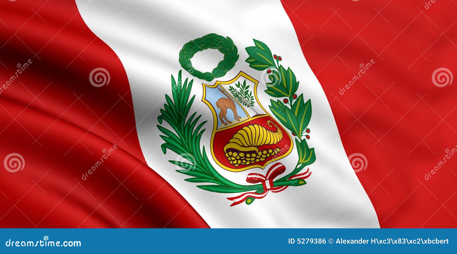 Flag of Peru stock illustration. Illustration of state - 5279386