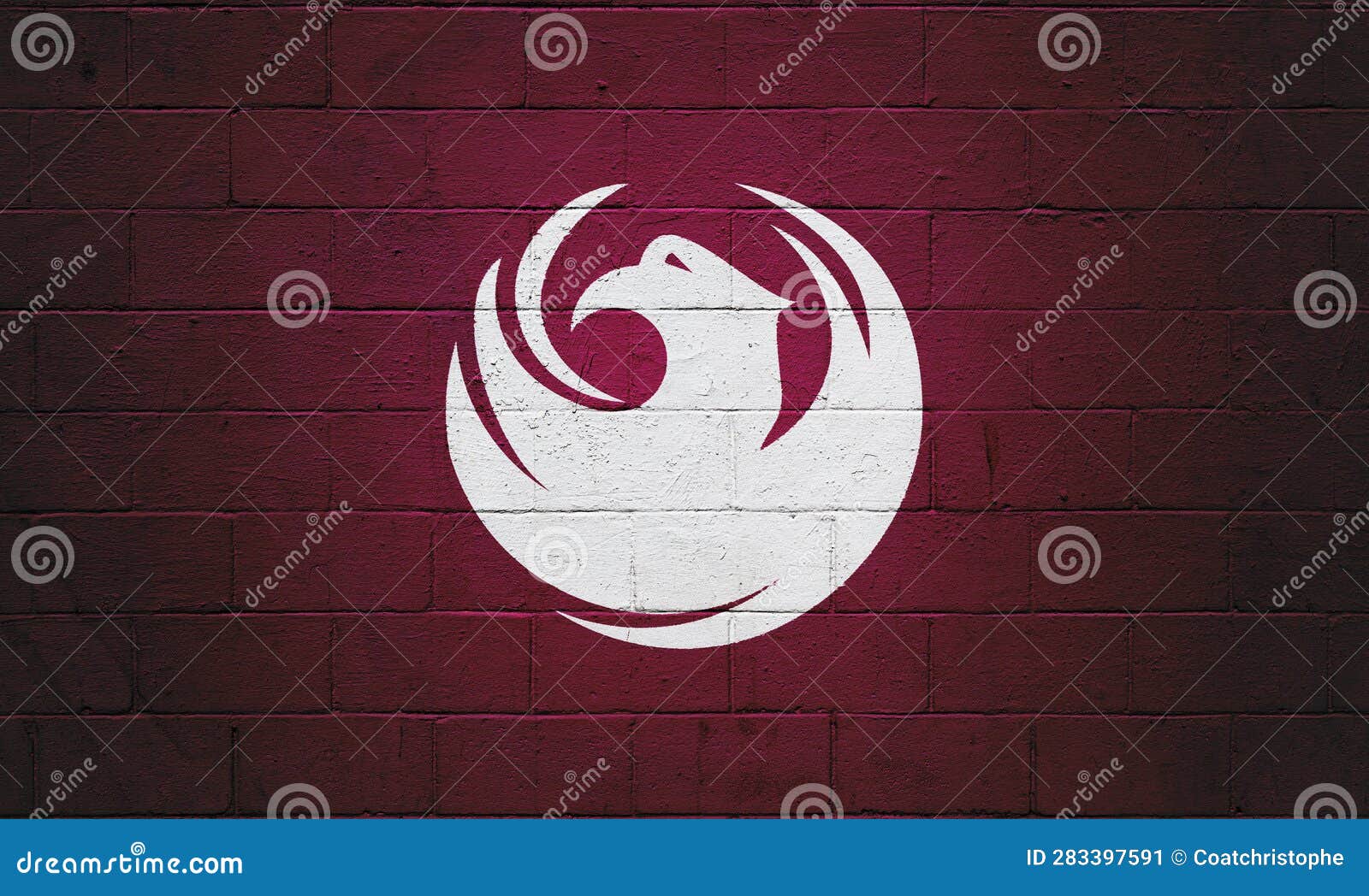Flag of Phoenix Painted on a Wall Stock Image - Image of digital ...