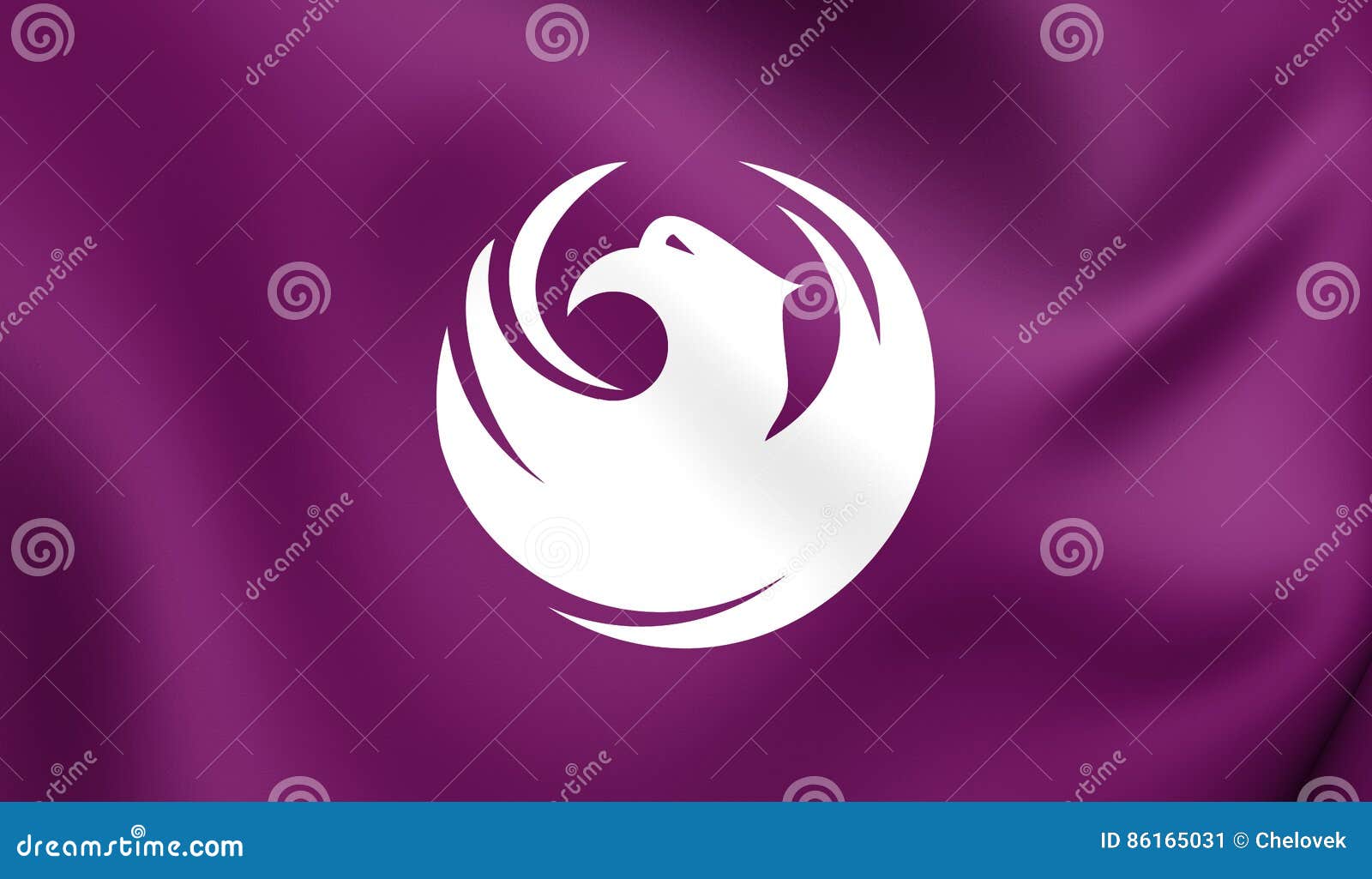 Flag of Phoenix, USA. stock illustration. Illustration of phoenix ...