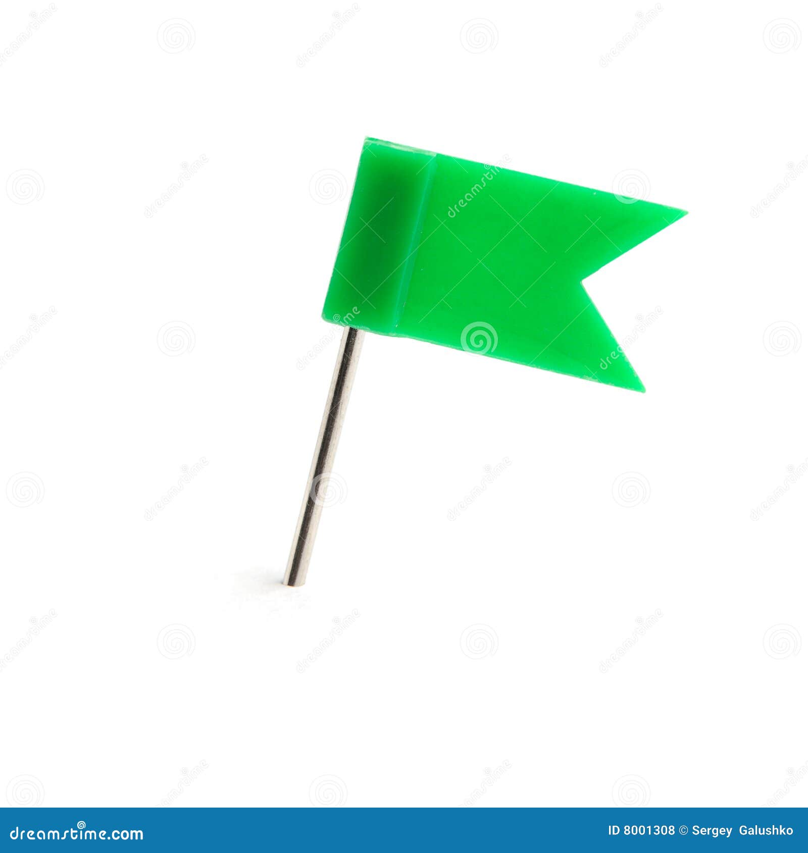 Flag a pin green stock photo. Image of office, mark, color - 8001308