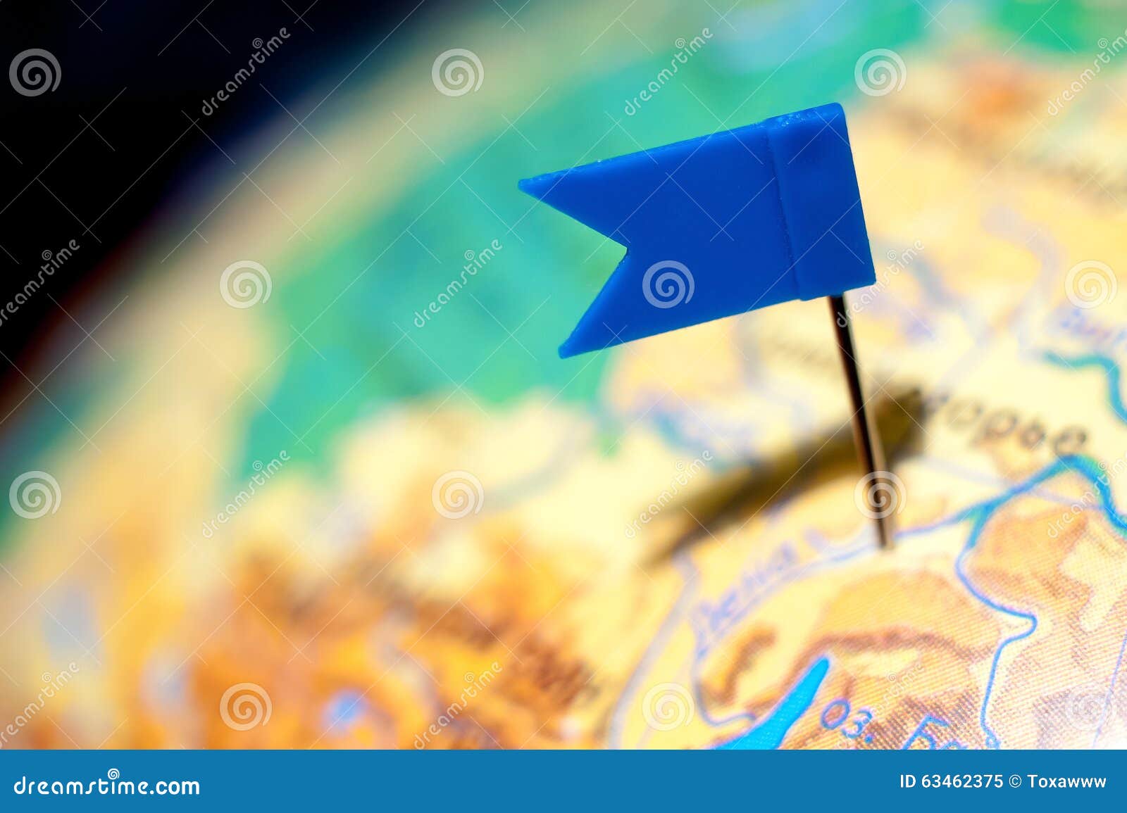 Flag pin on the map stock image. Image of cartography - 63462375