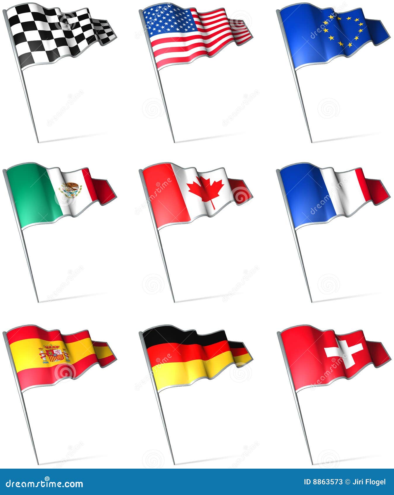 Flag pins stock illustration. Illustration of information - 8863573