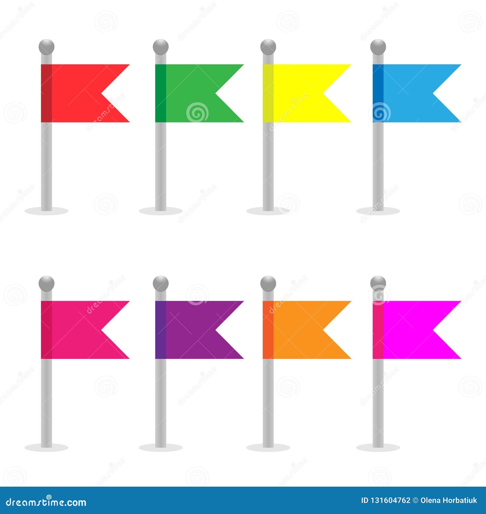 Flag Pins. Web Icon. Vector Illustration Stock Vector - Illustration of ...