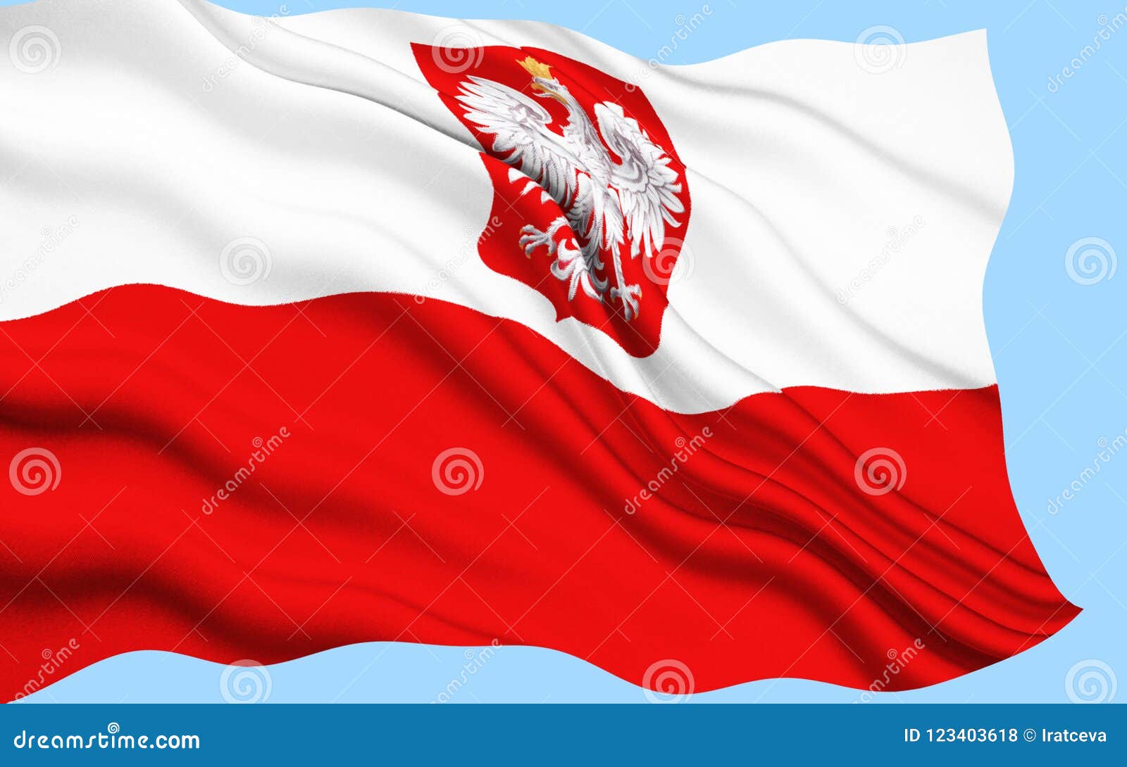 Flag of Poland stock photo. Image of material, national - 123403618