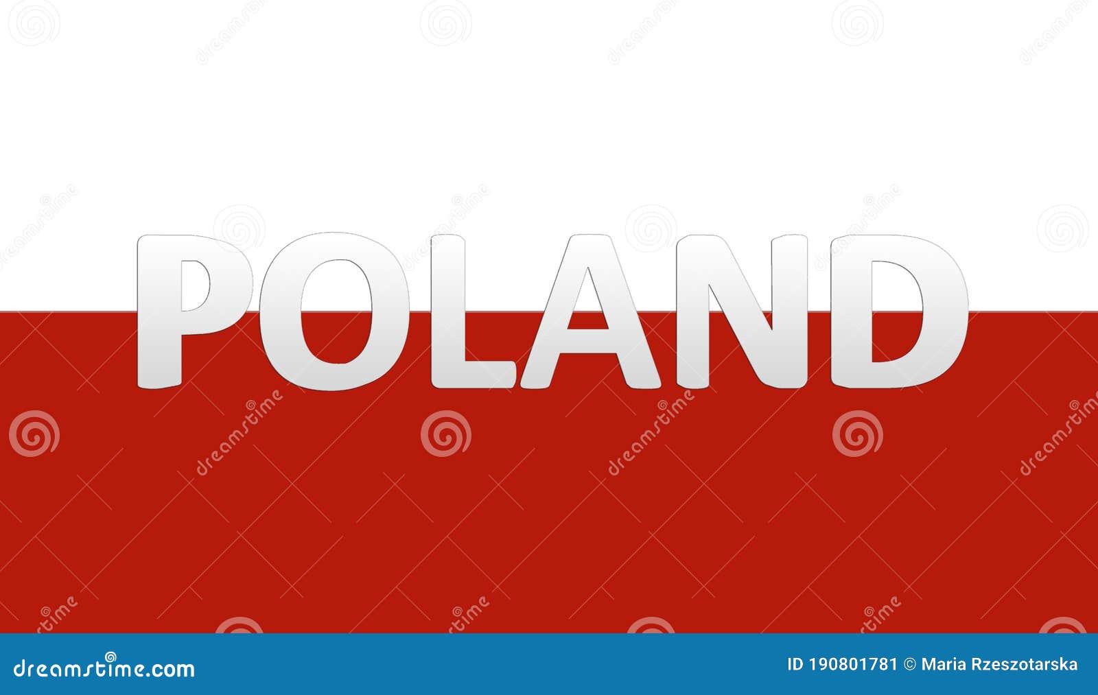 Flag of Poland. the White and Red Flag of Poland Stock Illustration ...