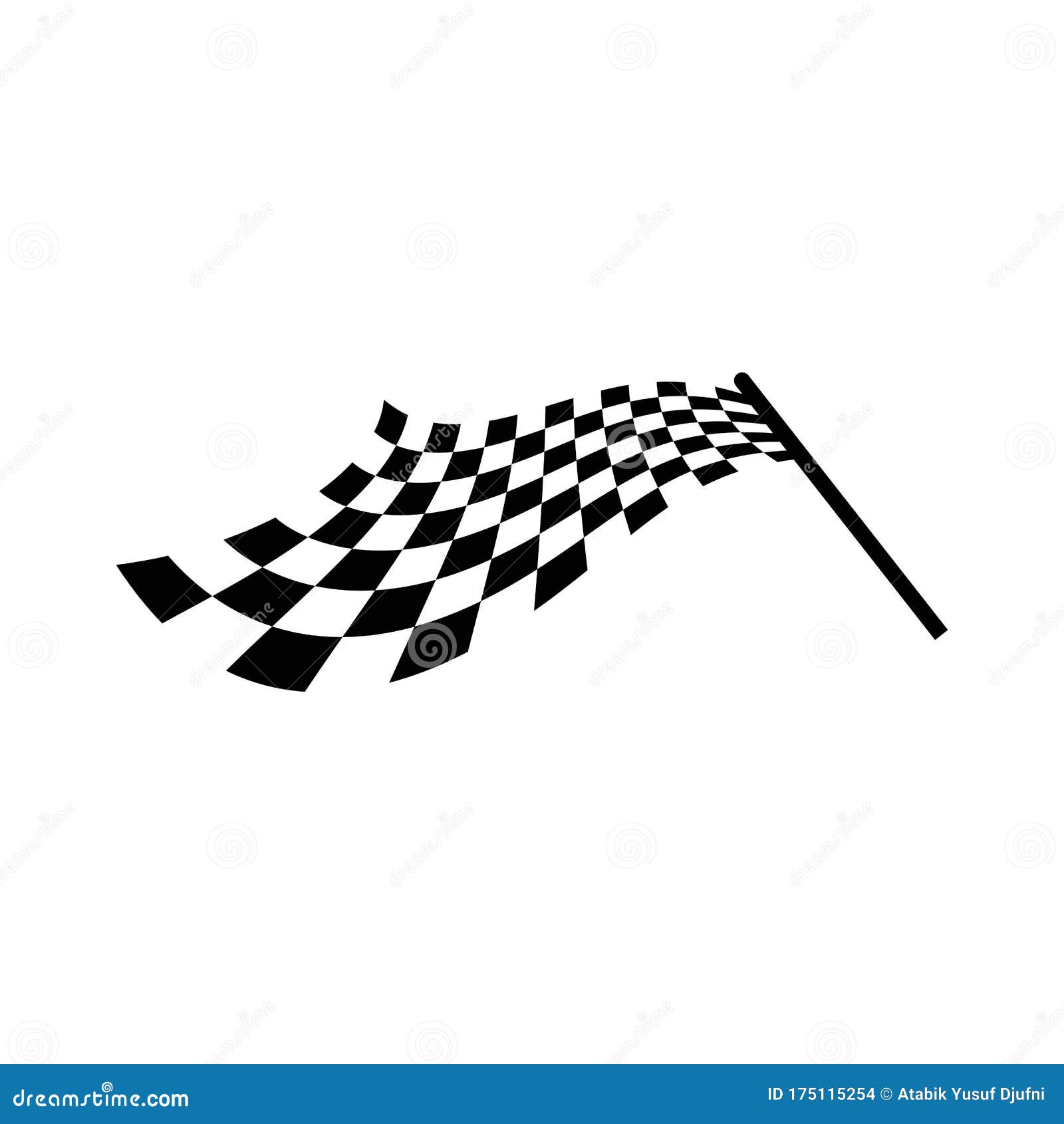 Flag race vector icon stock vector. Illustration of race - 175115254