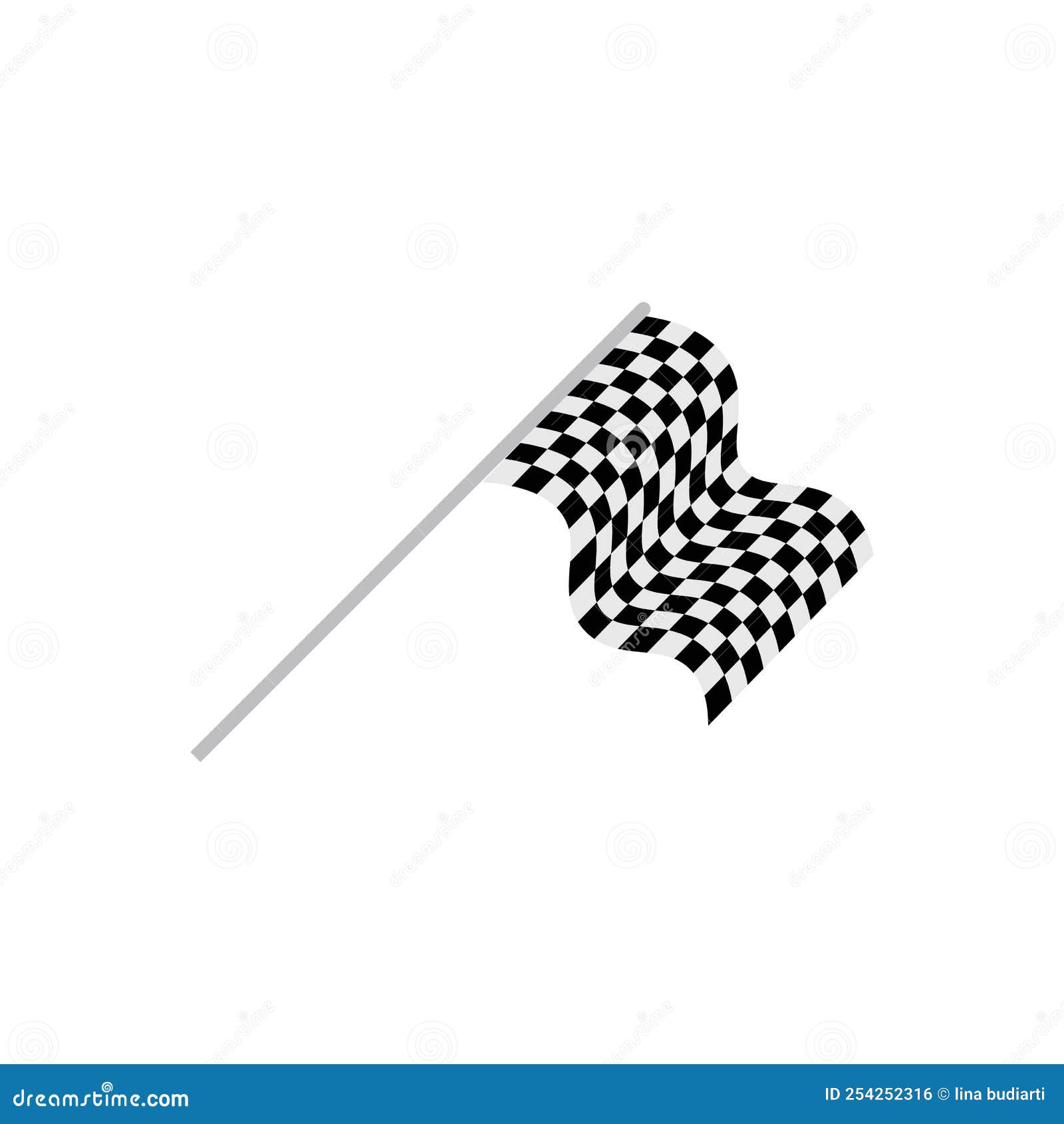 Flag race vector icon stock vector. Illustration of flagpole - 254252316
