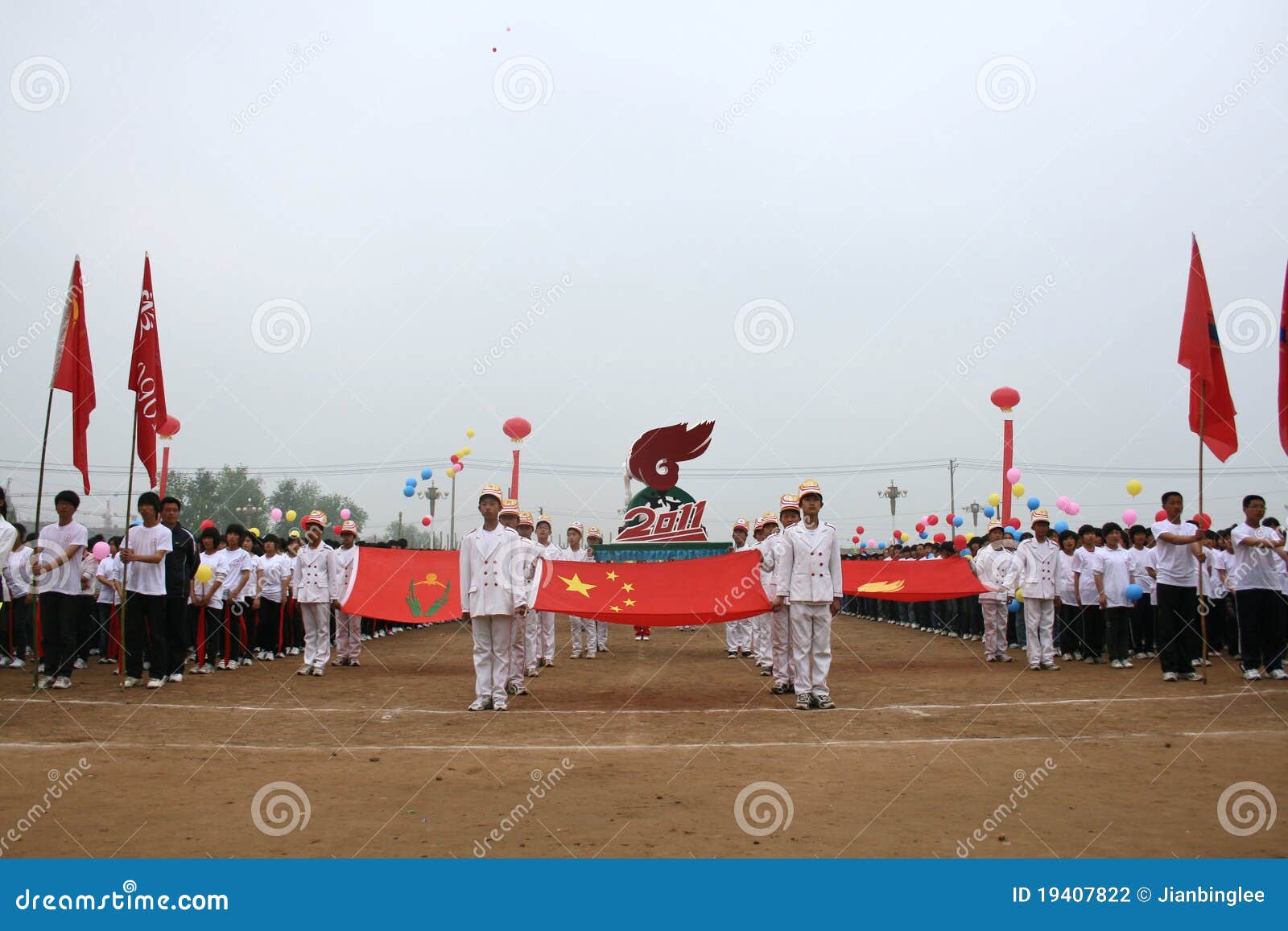 Flag-raising ceremony editorial photography. Image of event - 19407822