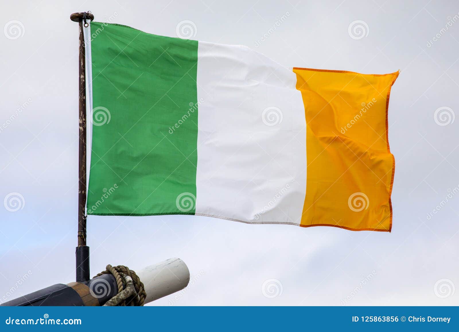 Flag of the Republic of Ireland Stock Photo - Image of logo, kilkenny ...