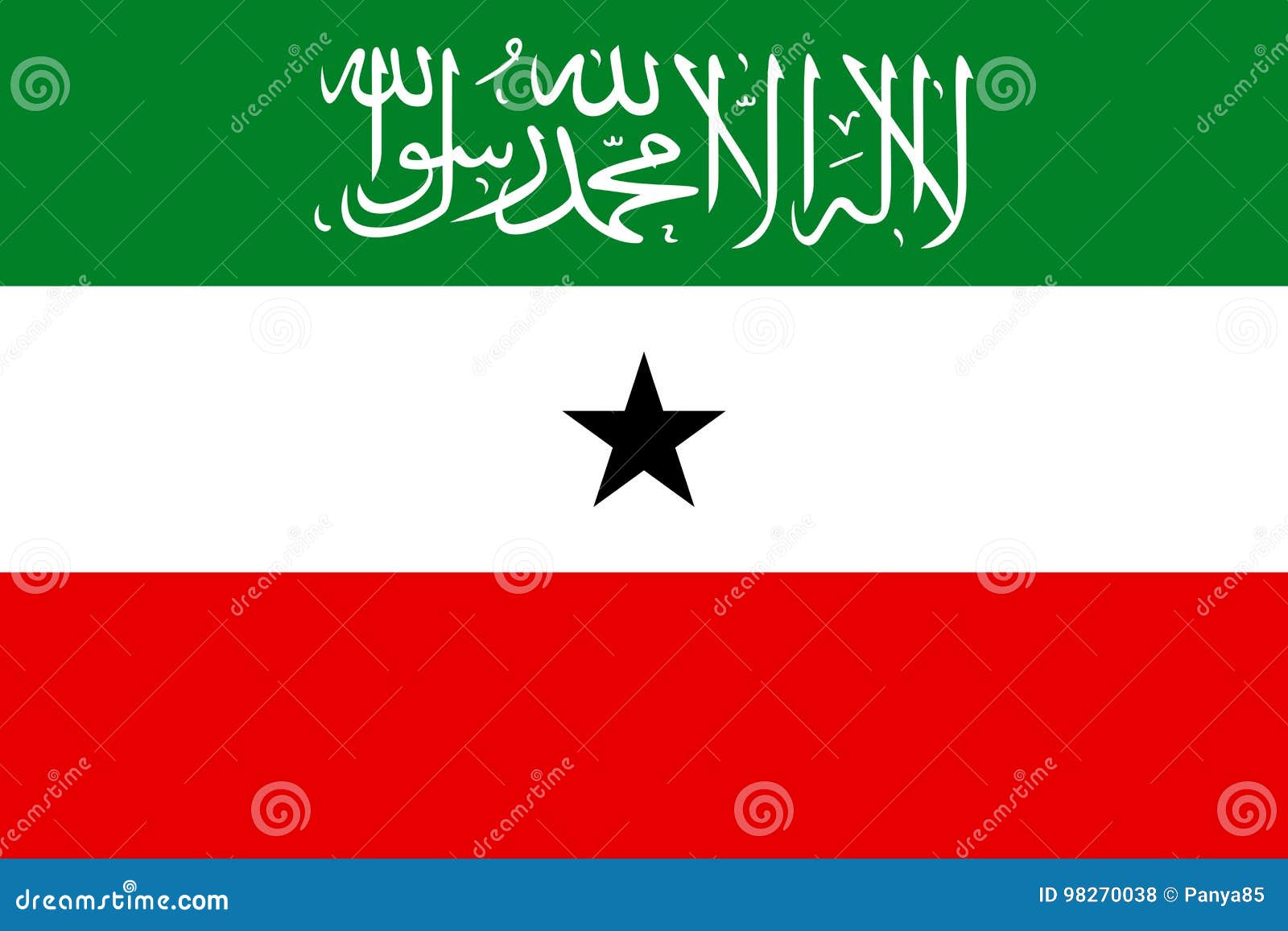 Flag of Republic of Somaliland Stock Vector - Illustration of icon ...