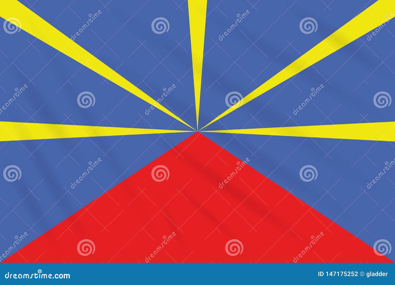 Map And Flag Of Reunion On Felt Royalty-Free Stock Photo ...
