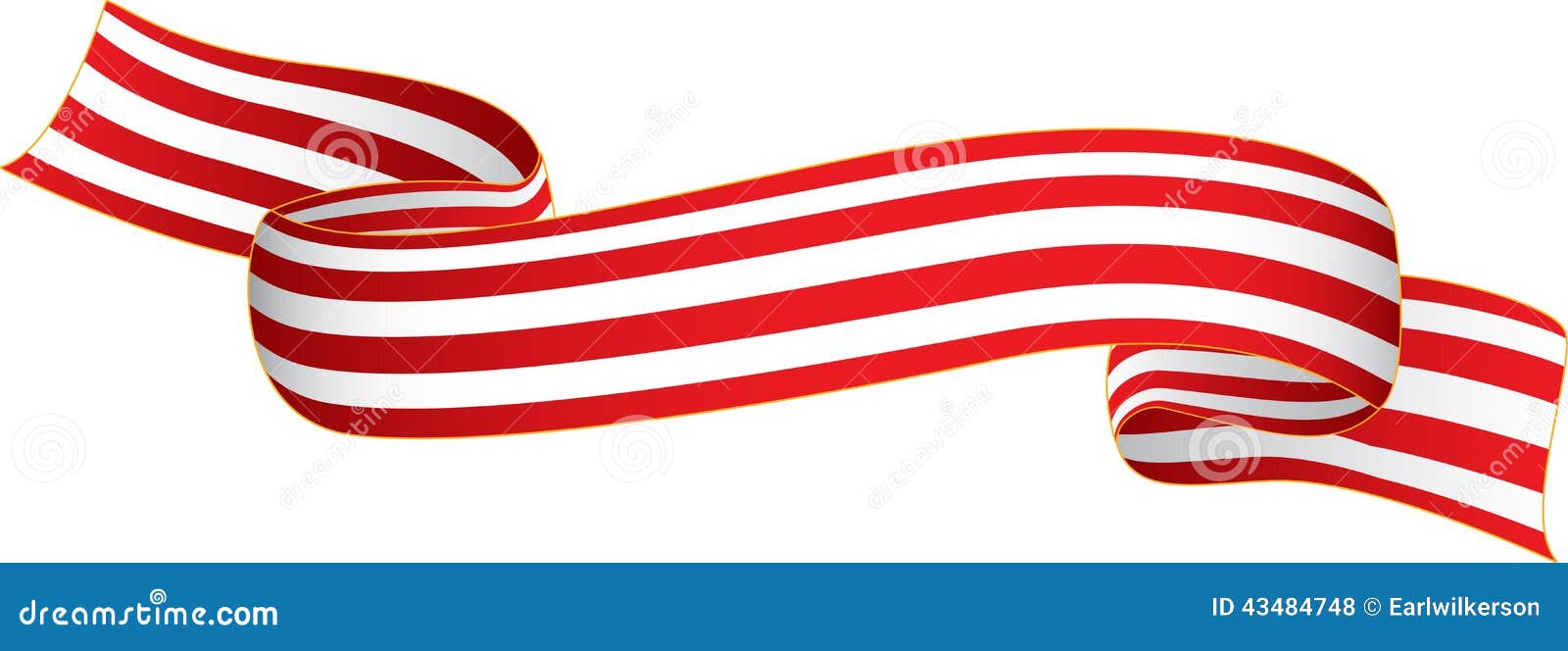 Flag Ribbon stock vector. Illustration of vector, united - 43484748