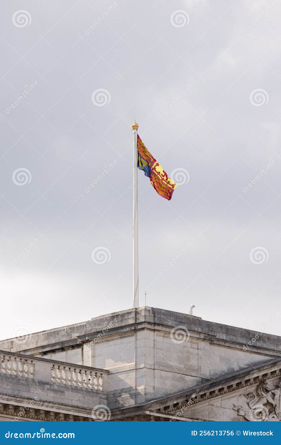 Flag of Royal Standard of the United Kingdom Stock Photo - Image of ...