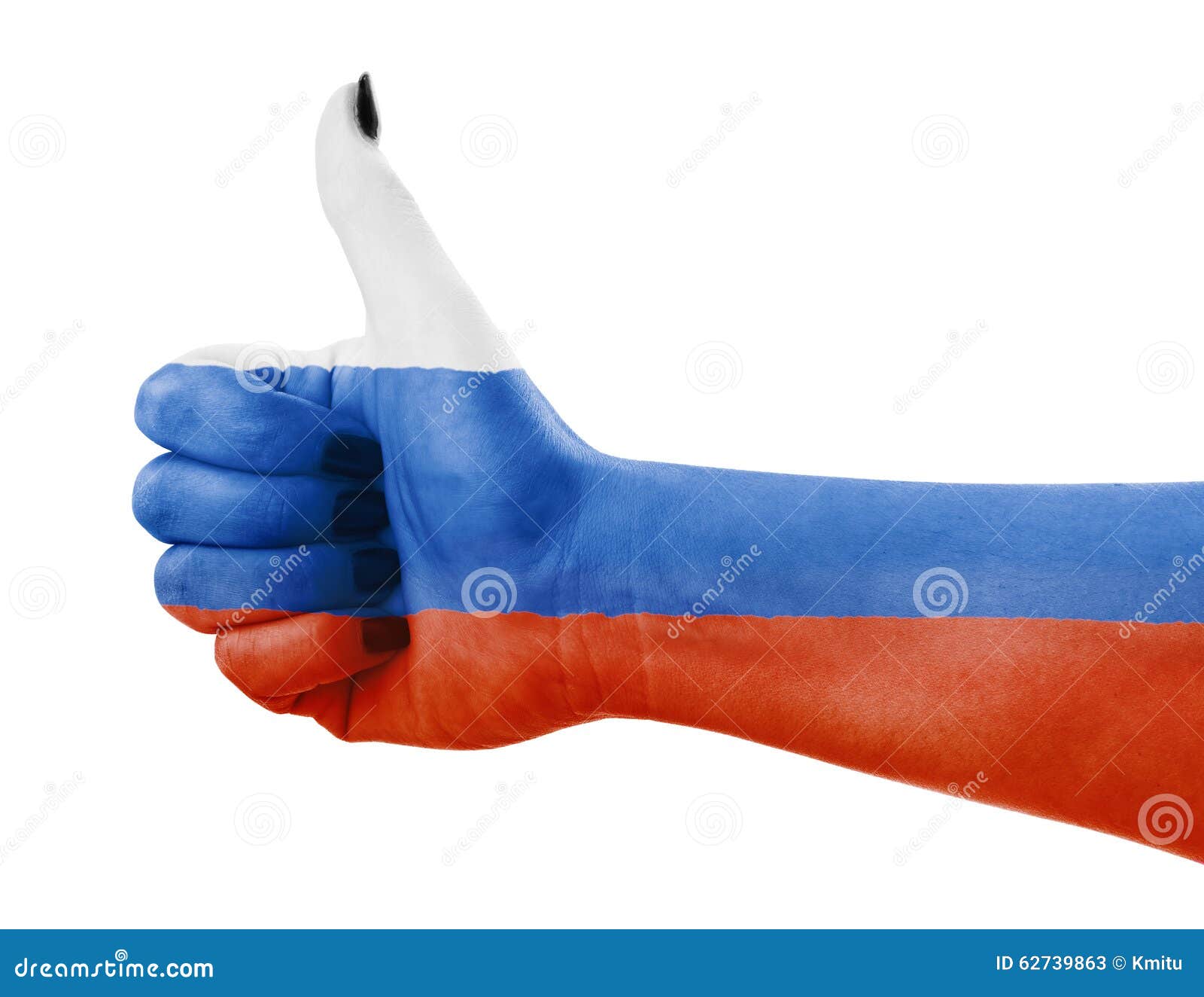 Flag of Russia on hand stock image. Image of design, graphical - 62739863