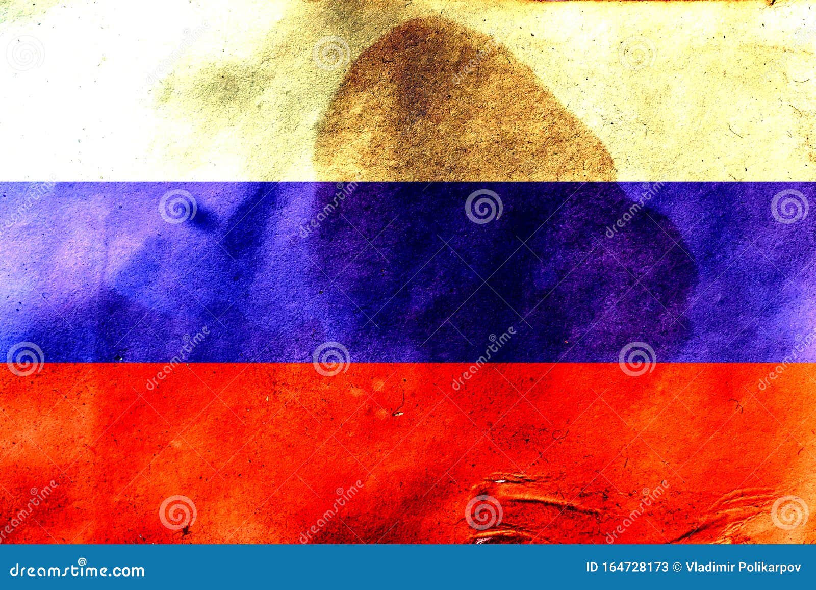 Flag of Russia with Texture. Template for Design Stock Image - Image of ...
