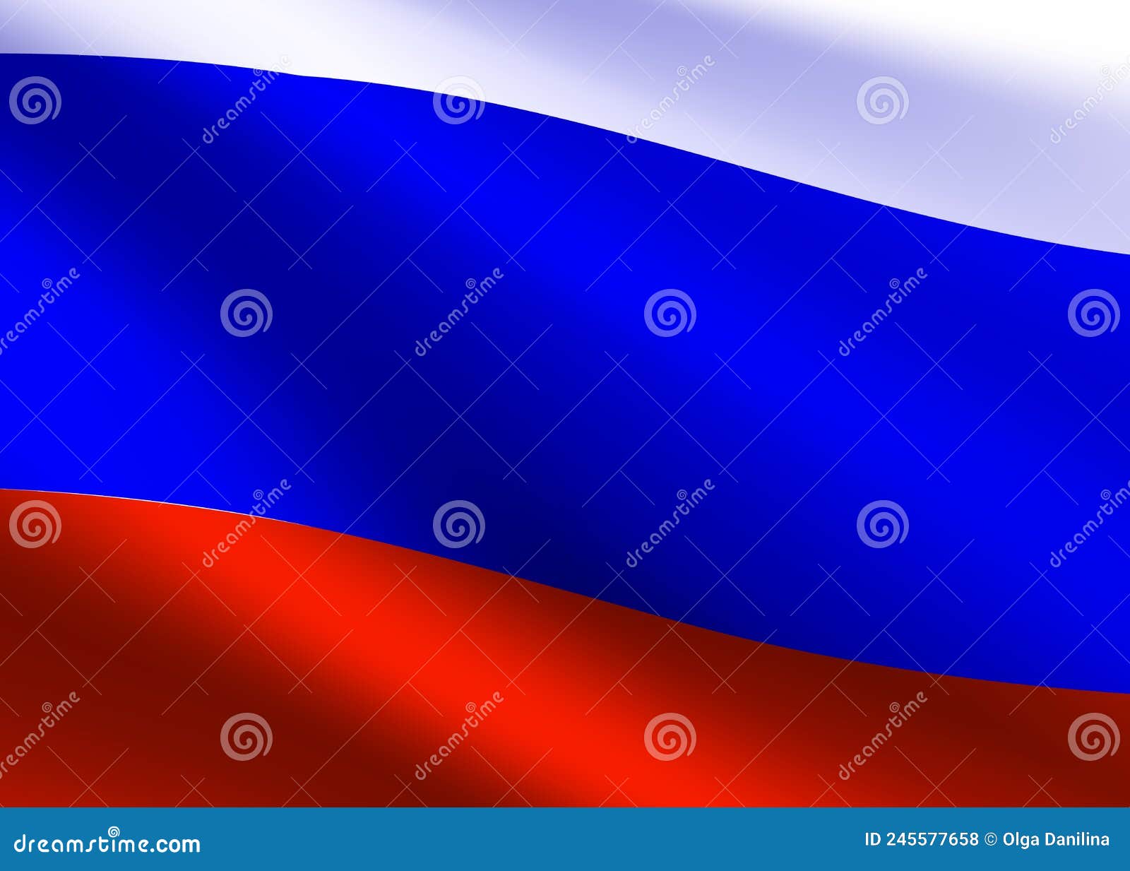 Flag of Russia Tricolor Rectangular Banner Eps10 Stock Vector ...