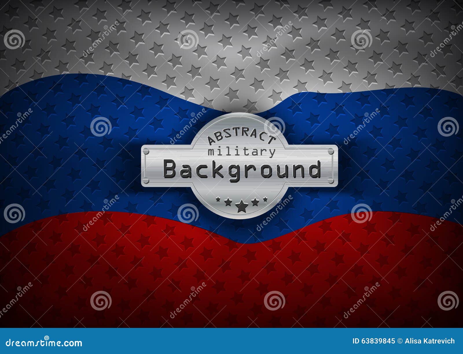 Flag of Russia Vector Illustration with Stars Stock Vector ...