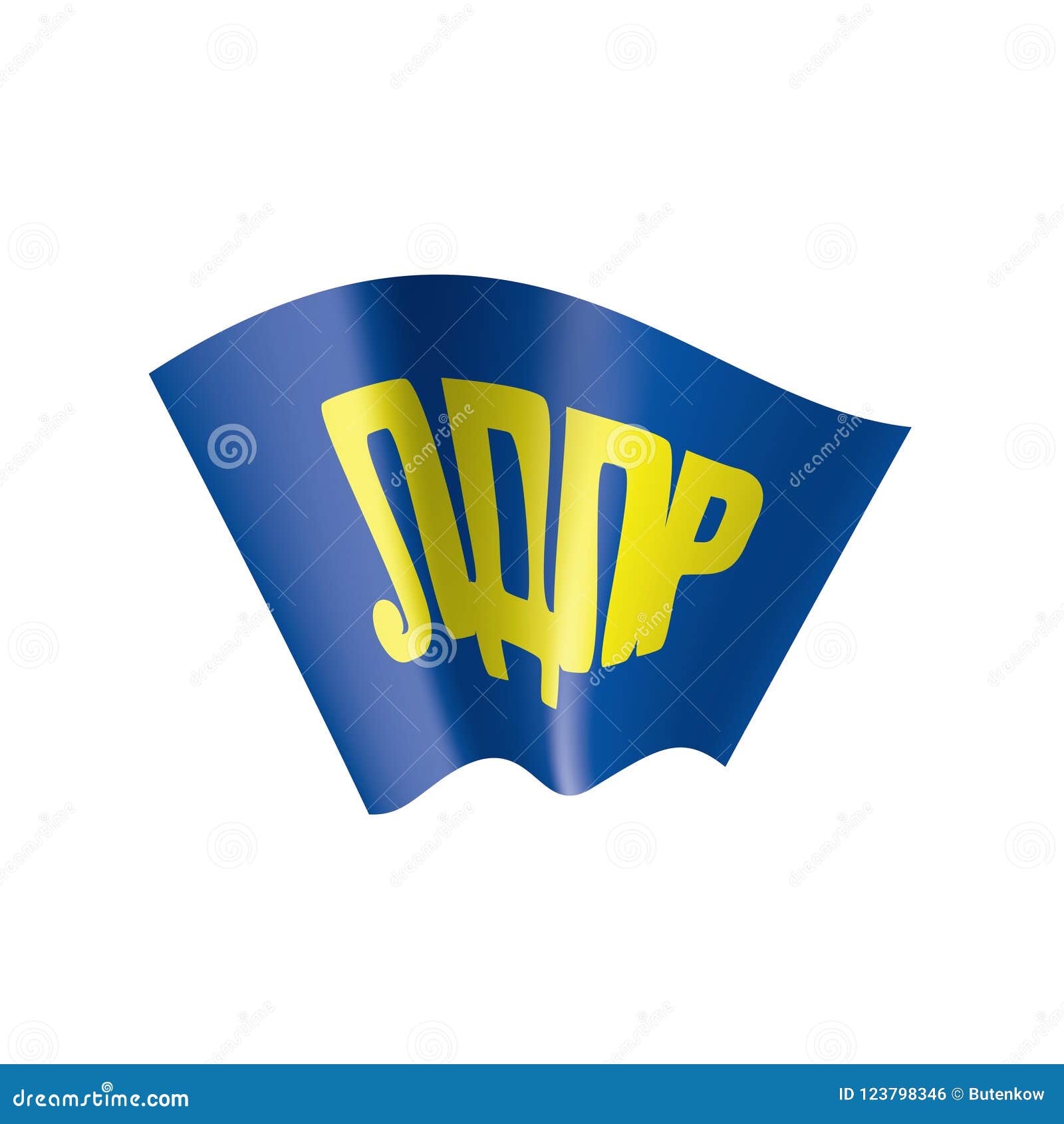 The Flag of the Russian Liberal Democratic Party LDPR. Vector ...