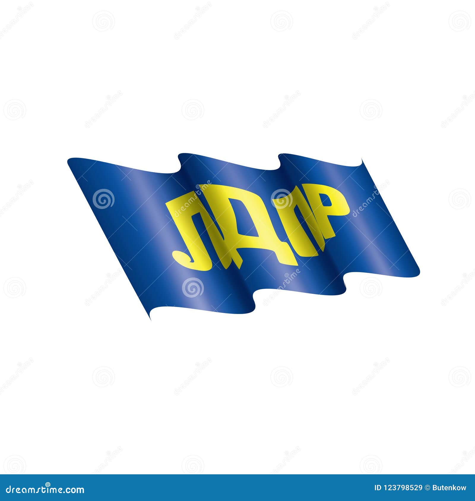 The Flag of the Russian Liberal Democratic Party LDPR. Vector ...