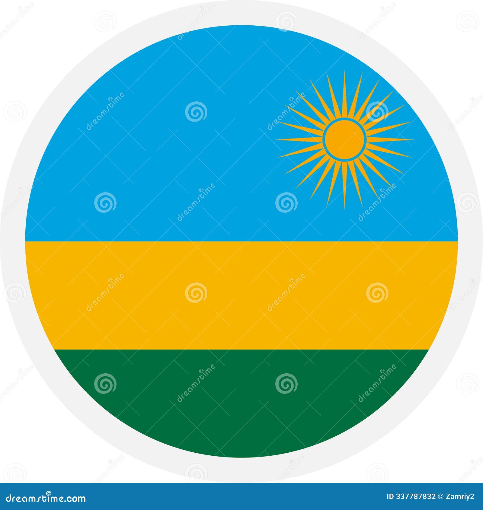 Rwanda Round Logo. Cartoon Vector | CartoonDealer.com #263870687