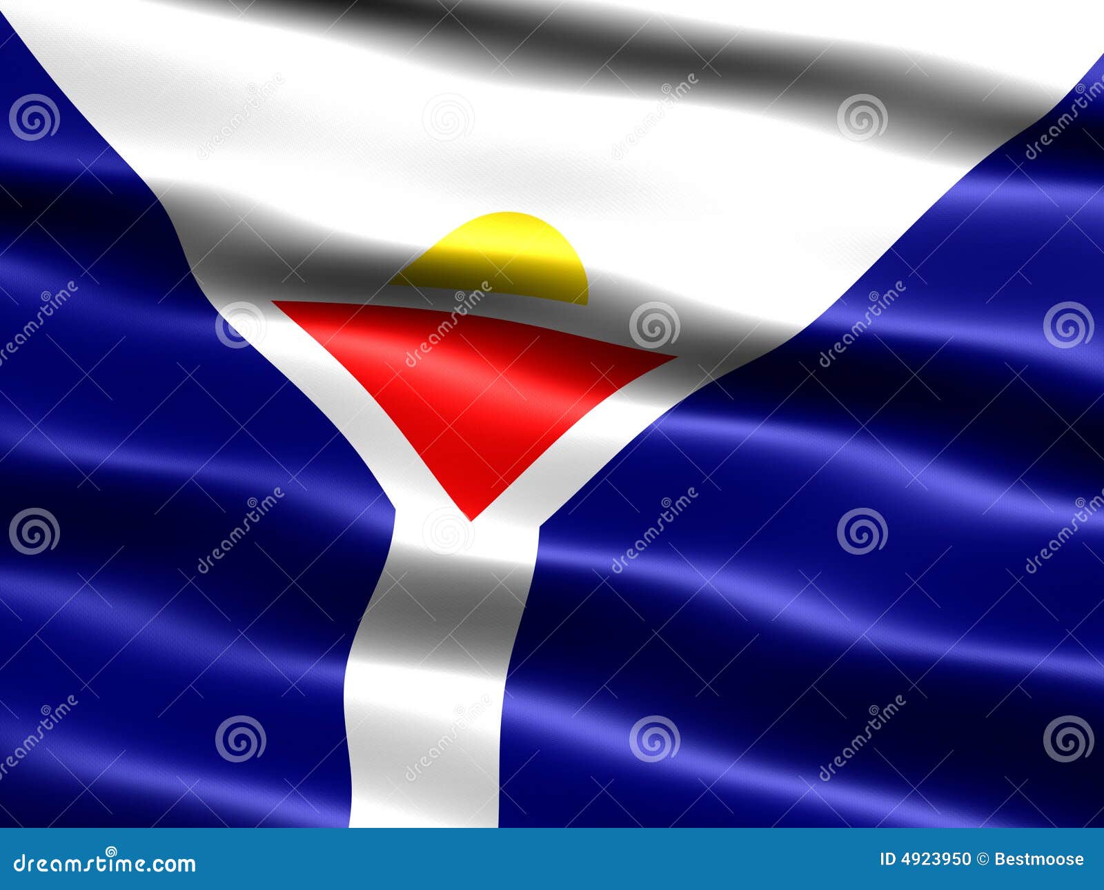 Flag of Saint Martin stock illustration. Illustration of global - 4923950