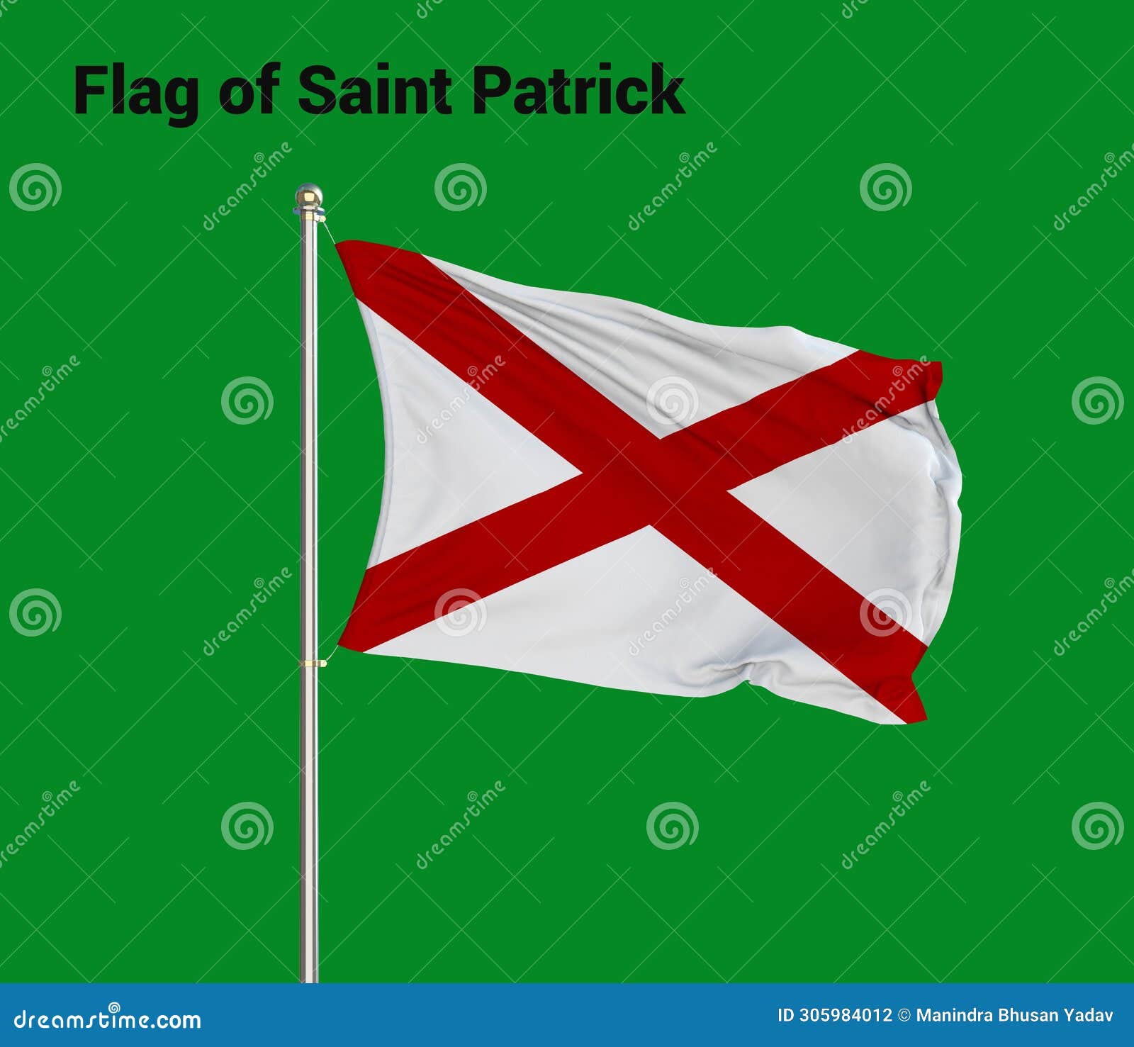 Flag of Saint Patrick, Saint Patrick Flag, National Flag of Saint ...
