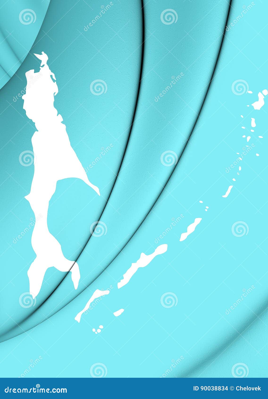 Sakhalin Oblast Political Map Cartoon Vector | CartoonDealer.com #105421337