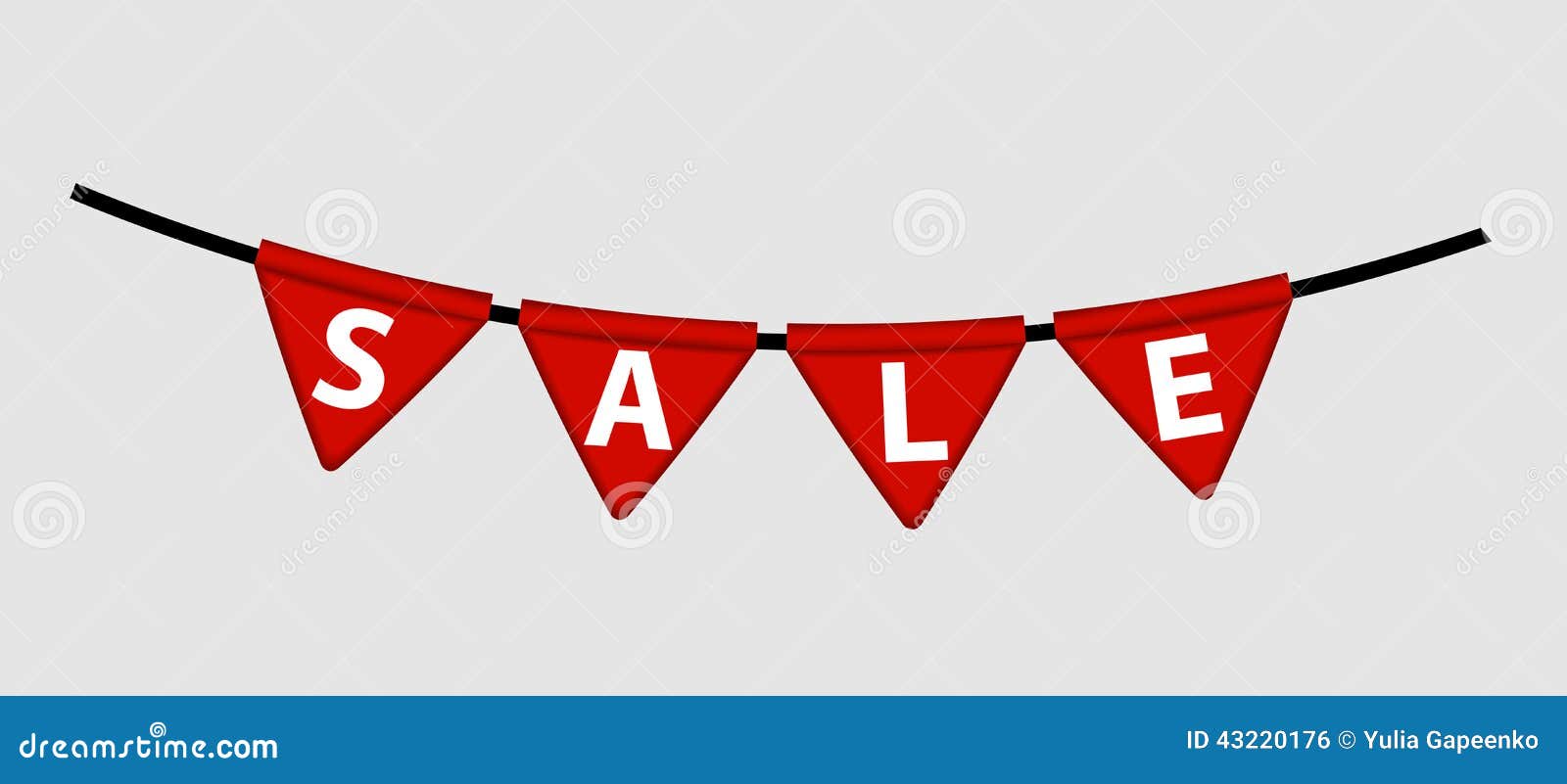 Flag Sale Labels . Vector Illustration Stock Vector - Illustration of ...