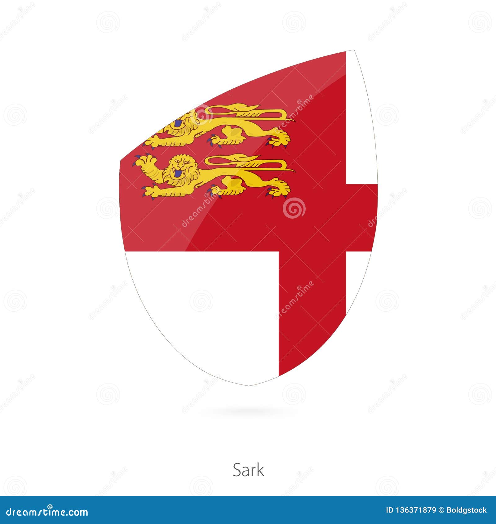 Flag of Sark stock vector. Illustration of symbol, celebration - 136371879