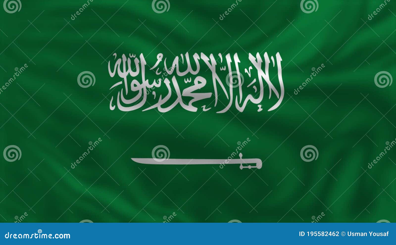 Flag of Saudi Arabia - Waving Flag Animation Stock Footage - Video of ...