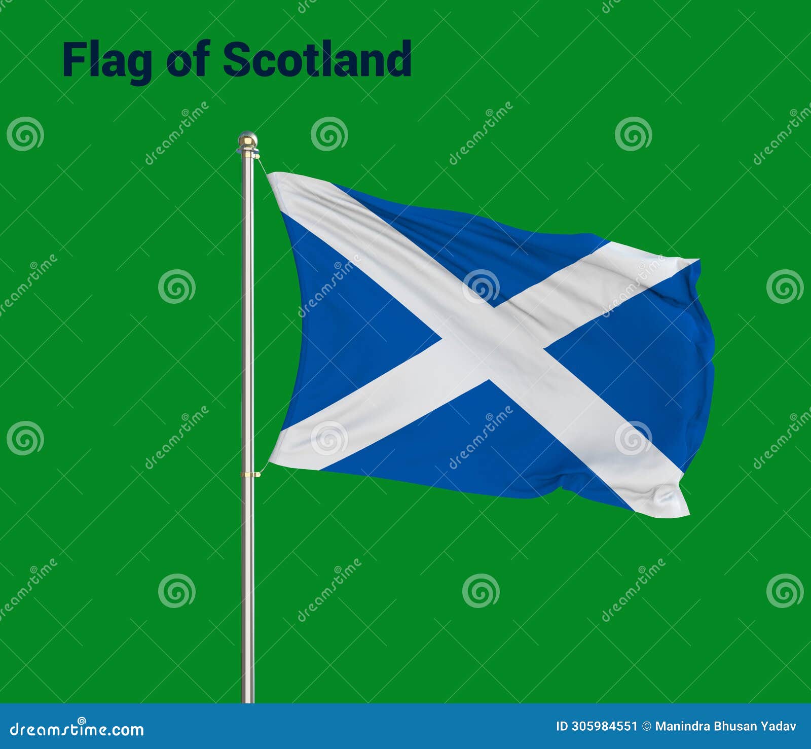 Flag of Scotland, Scotland Flag, National Flag of Scotland. Pole Flag ...