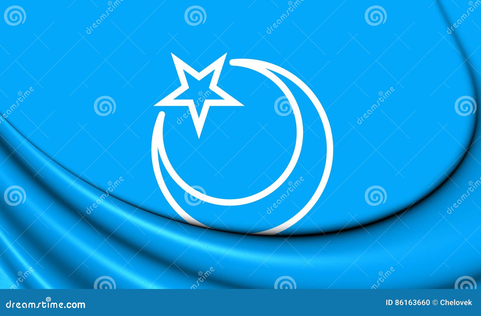 East Turkestan And Islamic Emirate Of Afghanistan Flags Painted On ...