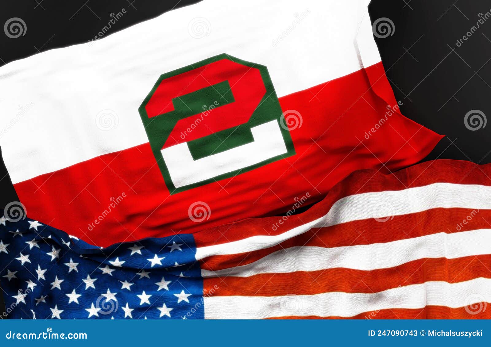 Flag of the Second United States Army Stock Illustration - Illustration ...